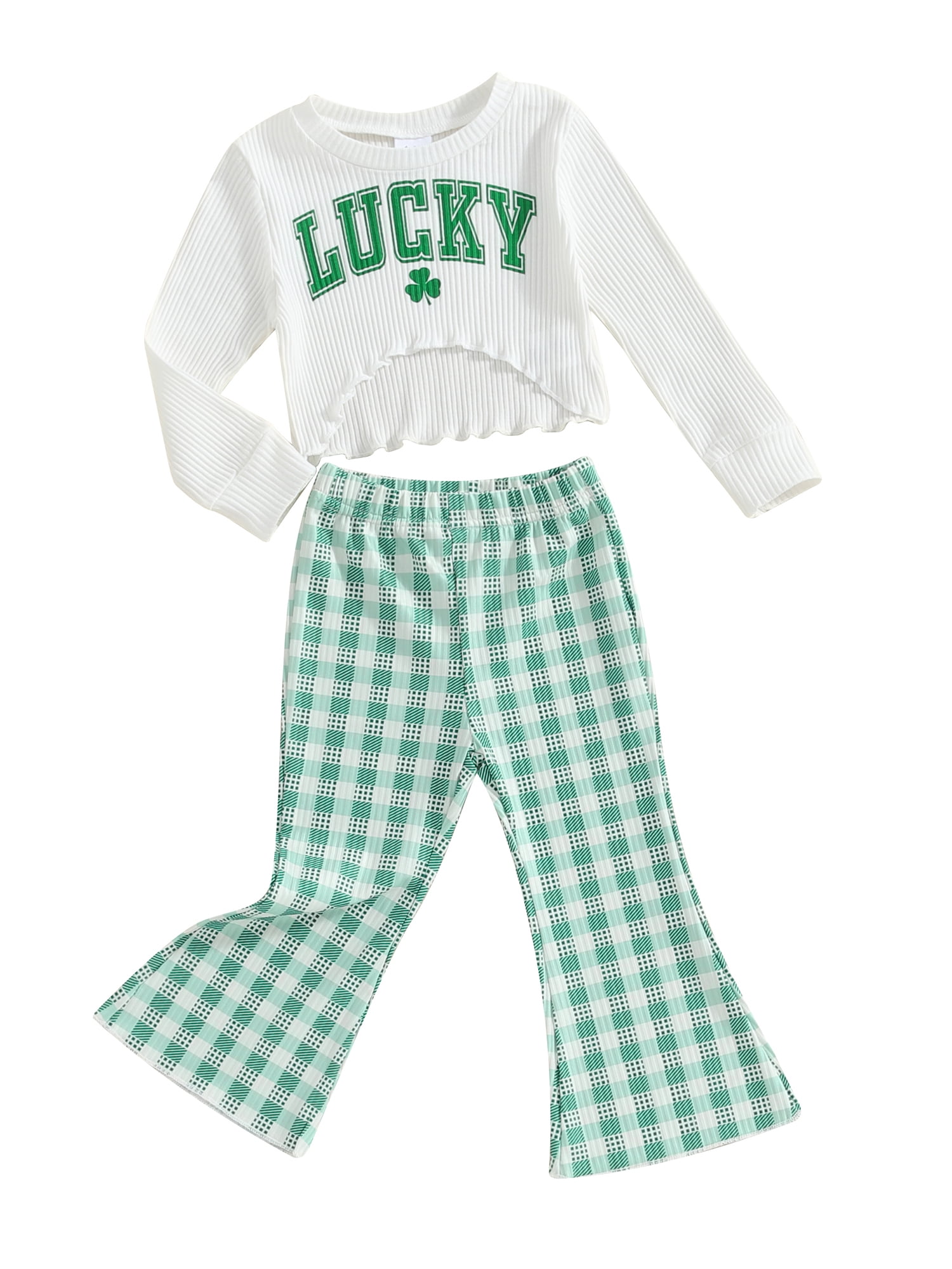 Suealasg 2pcs Little Girls Irish Festival Outfits 1T 2T 3T 4T 5T 6T ...