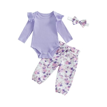 6M-5Y Toddler Baby Kid Girls Flower Clothing Set Autumn Long Sleeve Ruffles Tops + Floral Pants ...