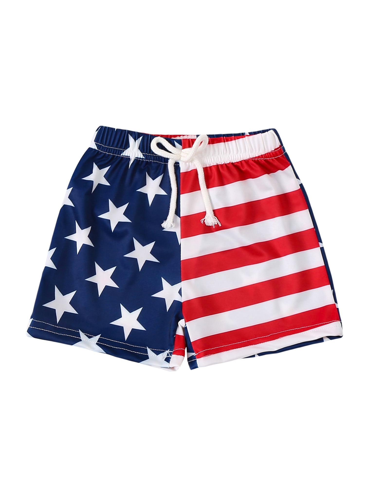 Suealasg 4th of July Toddler Boys Summer Casual Swim Trunks Stars ...
