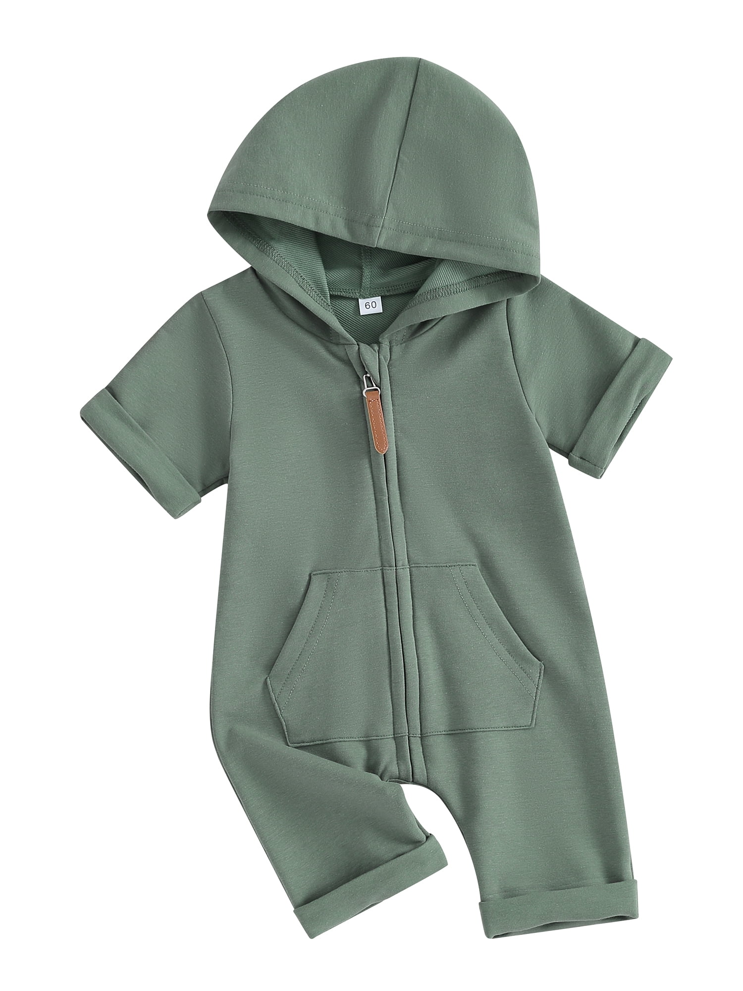 Suealasg Baby Boys Girls Onesie Clothes 3M 6M 12M Short Sleeve Solid ...