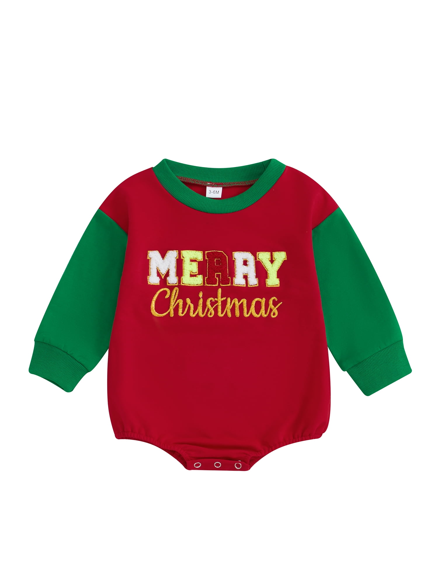 Suealasg Baby Christmas Clothes Newborn Boys Girls Fall Sweatshirt Rompers 3 6 12 18 Months ...