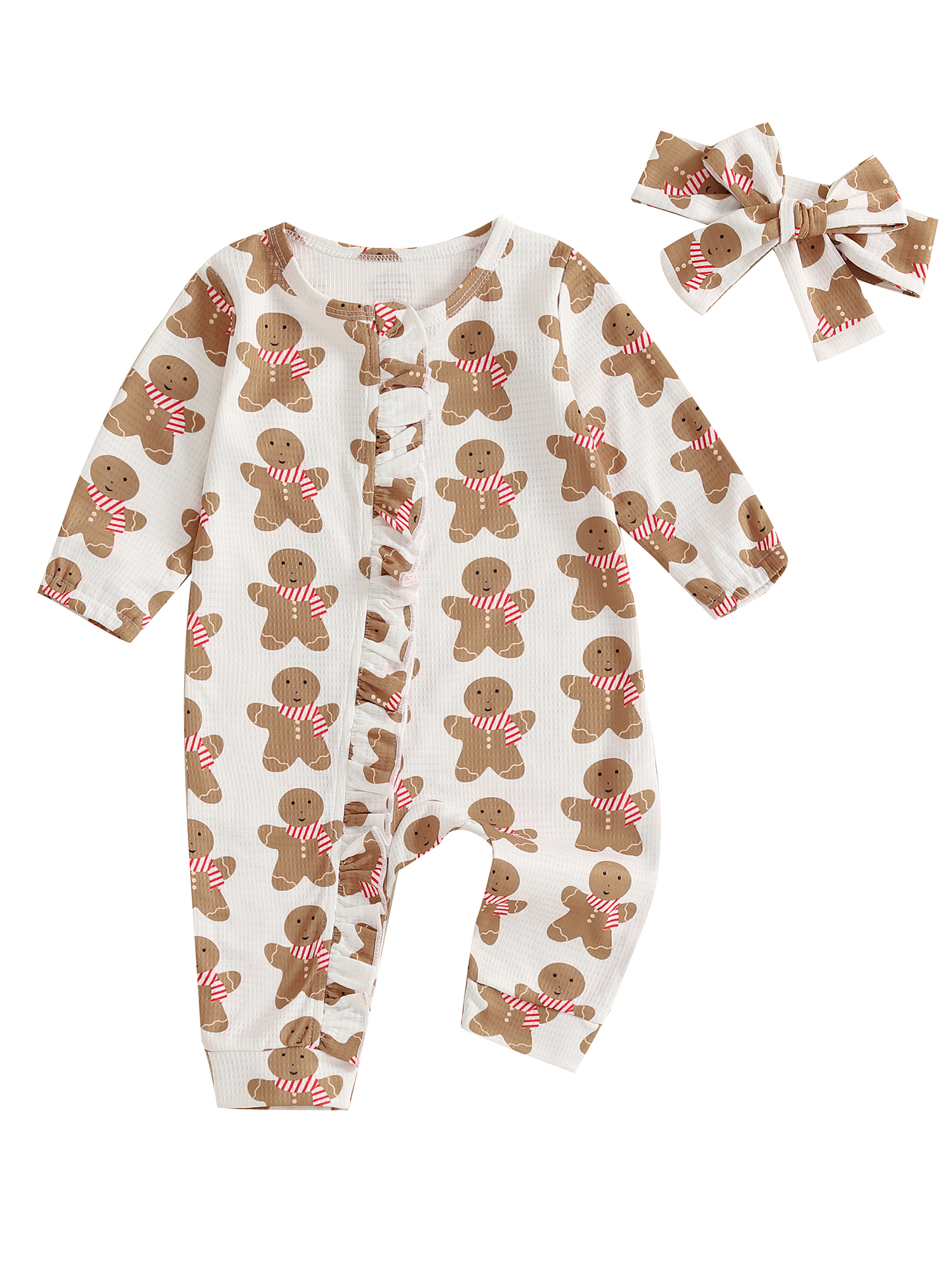 Suealasg Baby Girl Boy Christmas Clothes 3 6 12 18 Months Infant Fall Outfit Cartoon Print Long ...