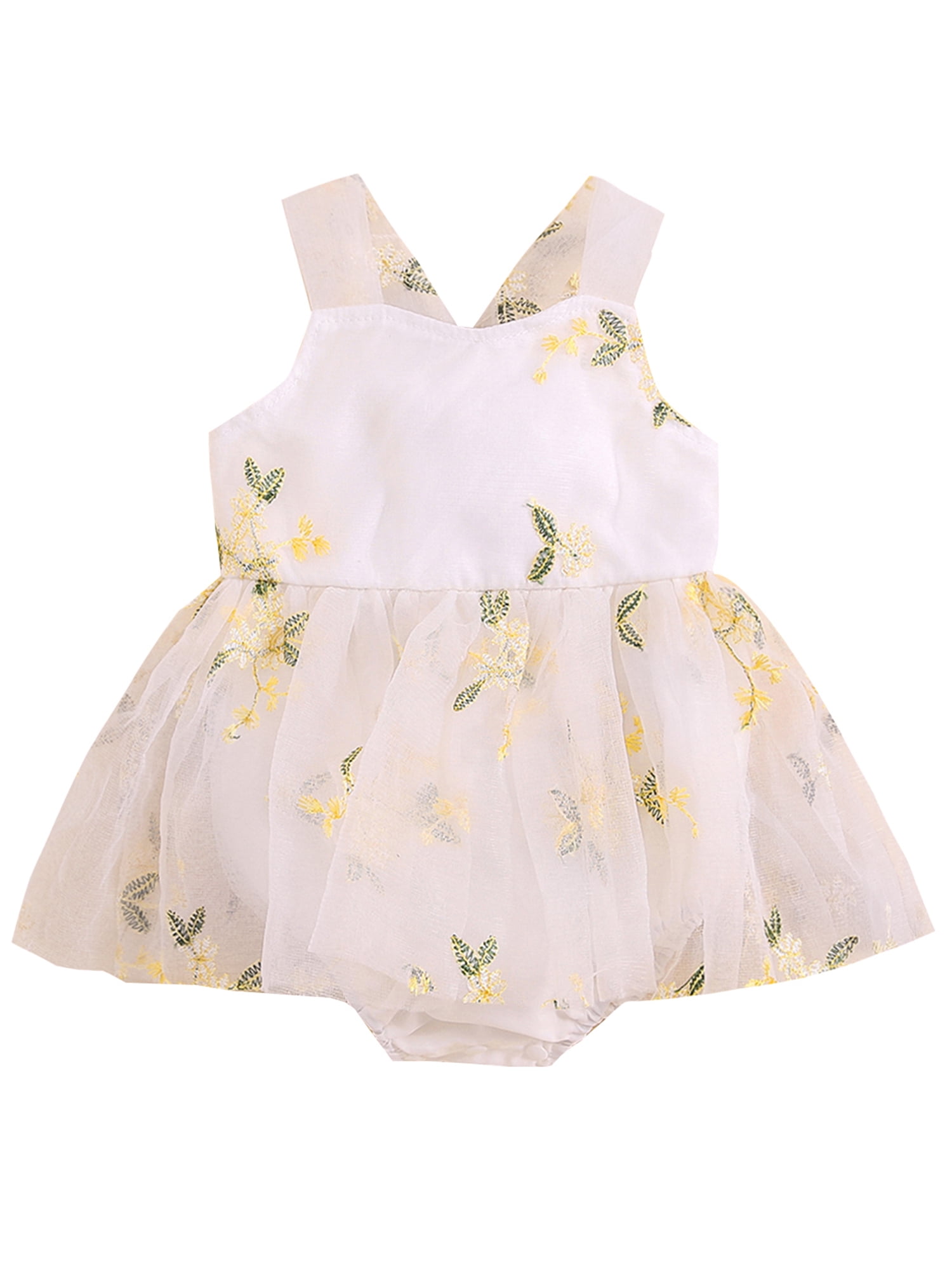 Suealasg Baby Girl Bubble Romper Dress 3M 6M 9M 12M 18M Toddler ...