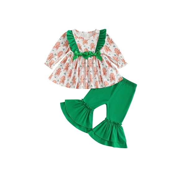 Suealasg Baby Girl Christmas Clothes 6M 12M 18M 24M 3T 4T Toddler Girl Long Sleeve Santa Claus ...