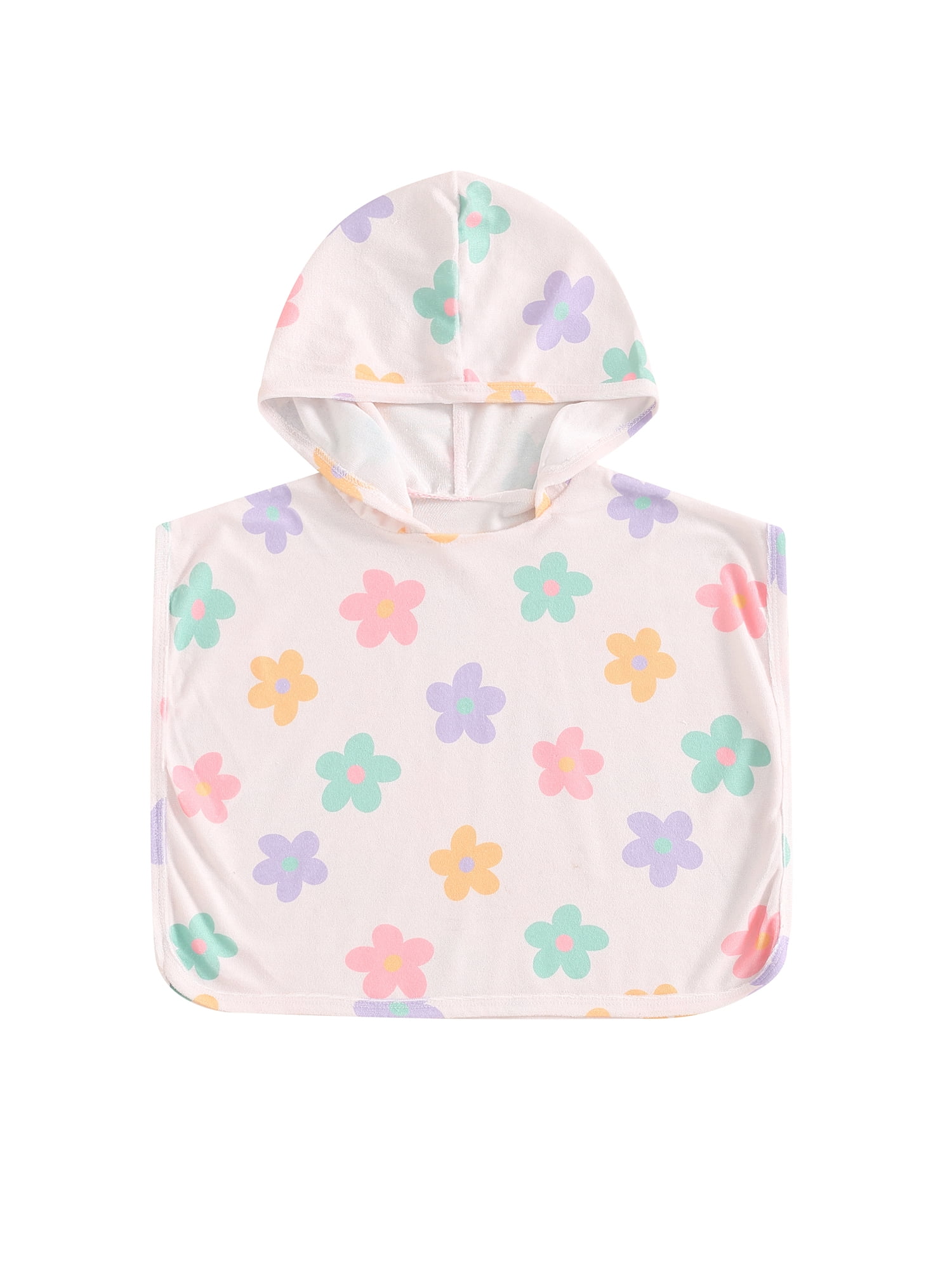 Suealasg Baby Girls Beach Hood Towel Floral Print Cape Pool Swim Cover ...