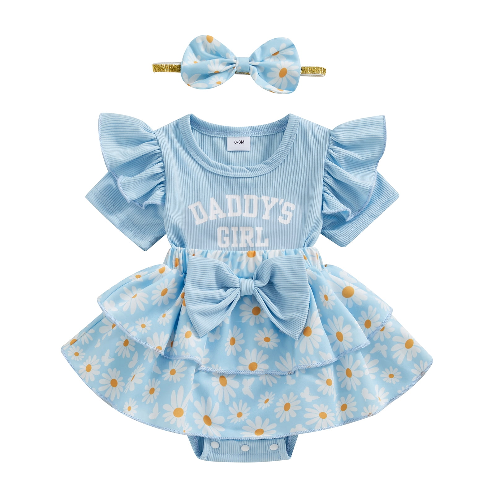 Suealasg Baby Girls Father's Day Outfit 3 6 9 12 18 Months Flying ...