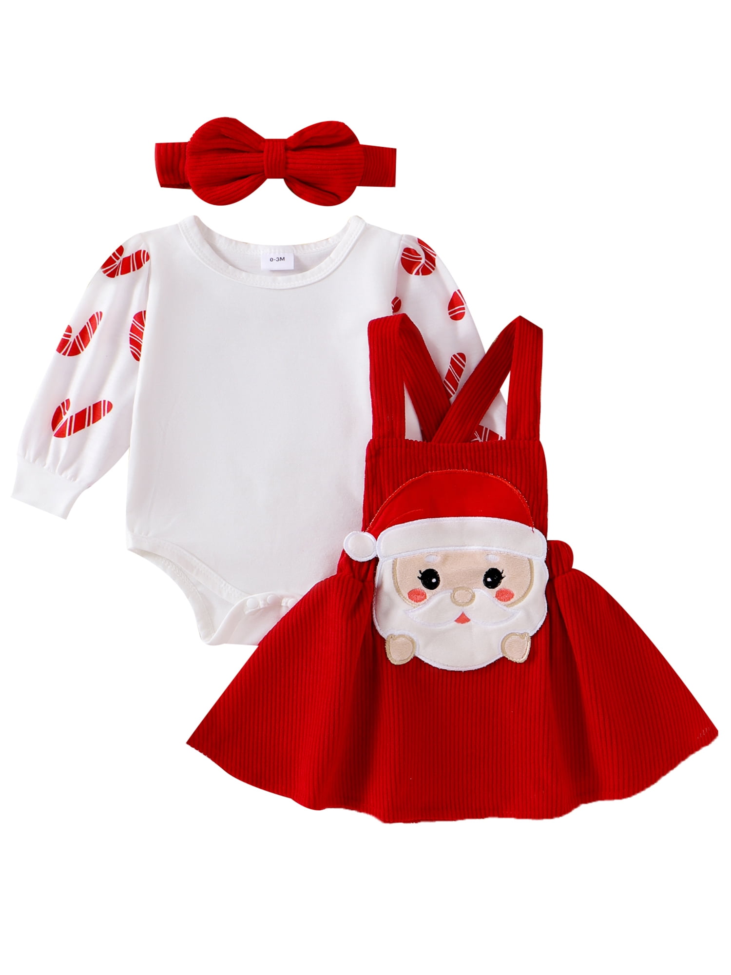 Suealasg Baby Girls Halloween Outfit 3Pcs Newborn Girl Christmas Clothing 3 6 9 12 18 Months ...