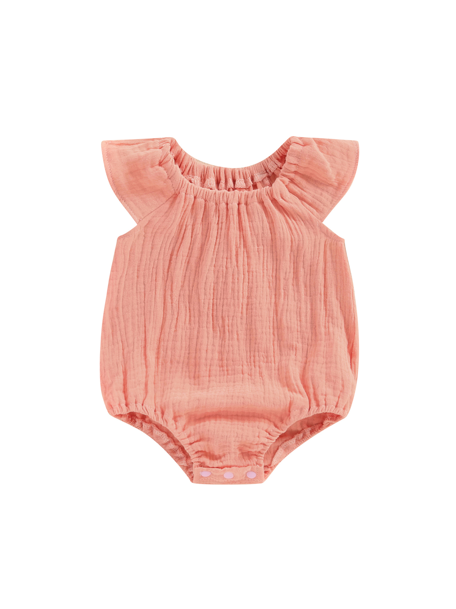 Suealasg Baby Girls Summer Outfit Short Sleeve Crew Neck Romper ...