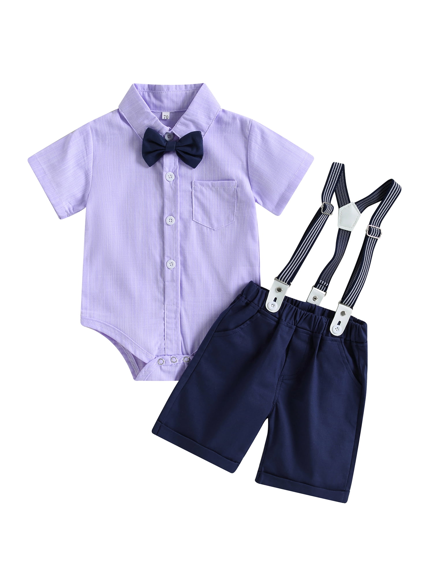 Suealasg Infant Baby Boys Gentleman Suits Outfits 6M 12M 18M Short ...