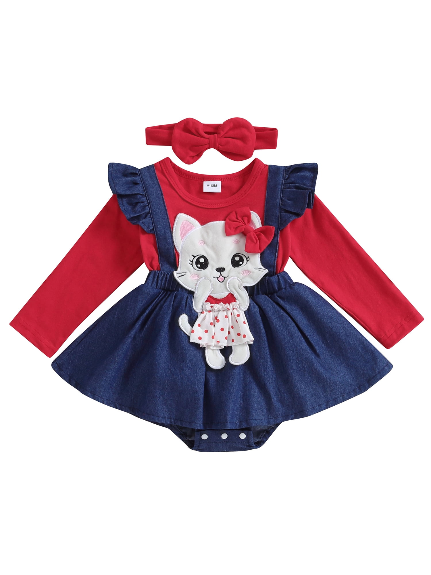 Suealasg Infant Baby Girl 3PCS Christmas Outfit Newborn Girl Autumn ...