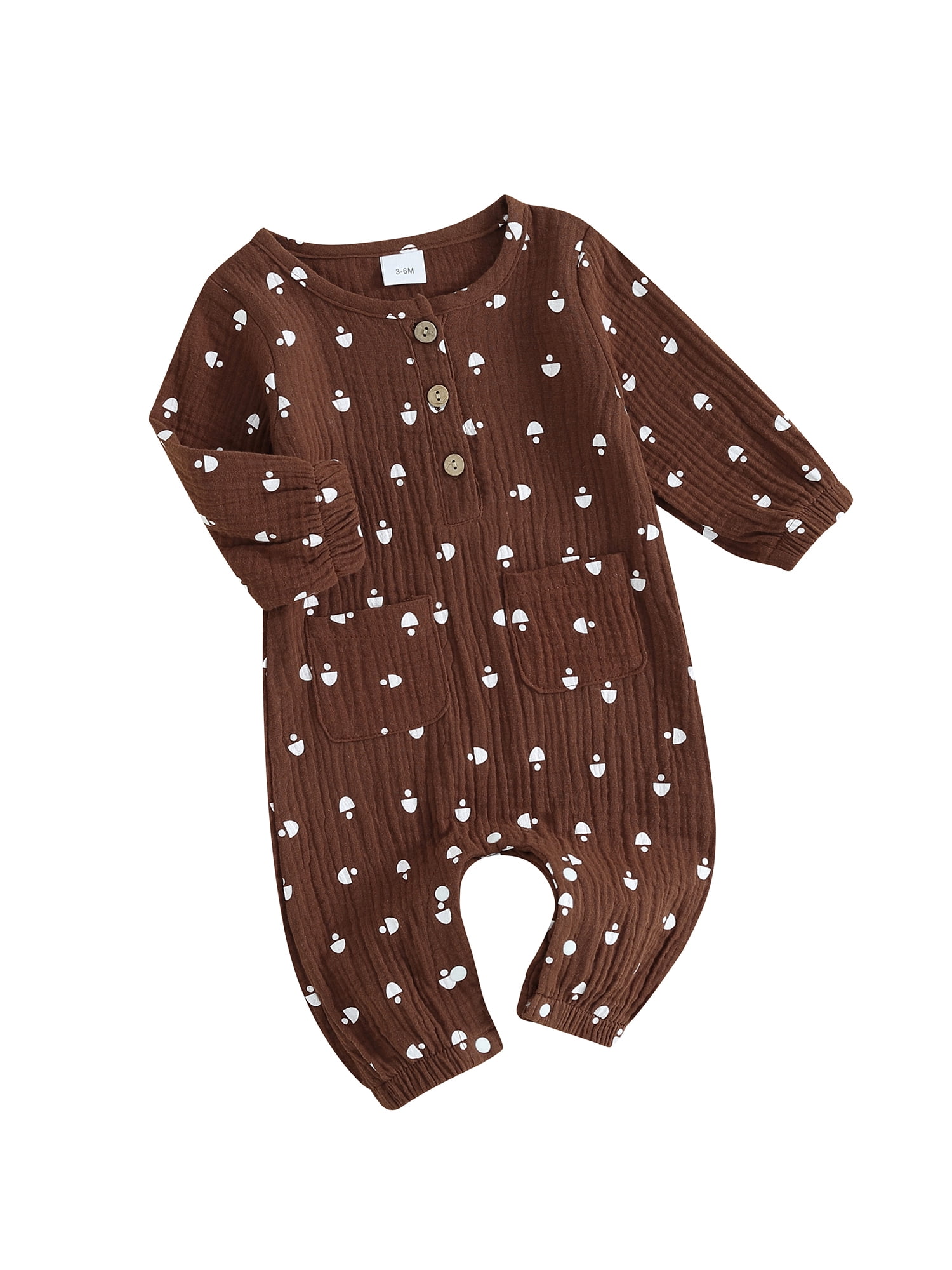 Suealasg Infant Boy Girls Fall Bodysuits Baby Rompers Newborn Long ...