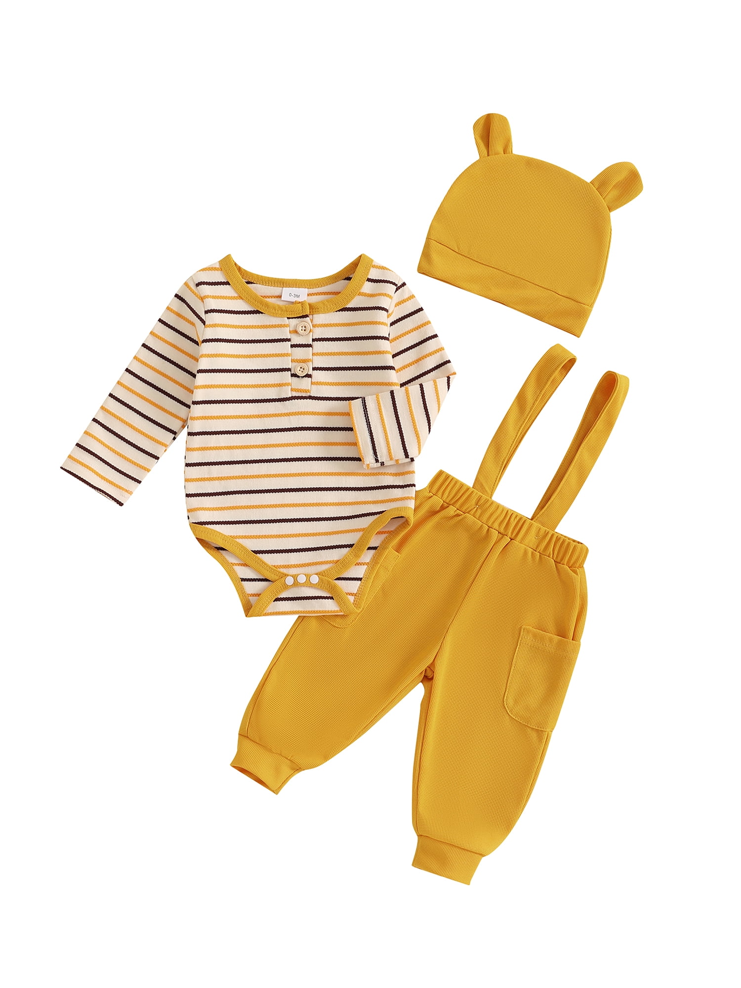 Suealasg Infant Newborn Boys 3Pcs Spring Fall Outfits 3 6 9 Months Baby ...