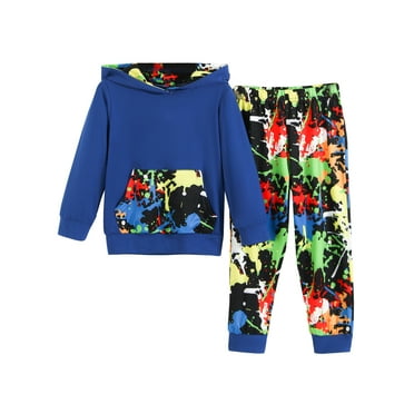Nintendo Super Mario Boys Zip Up Hoodie and Sweatpants for Kids, 2 ...