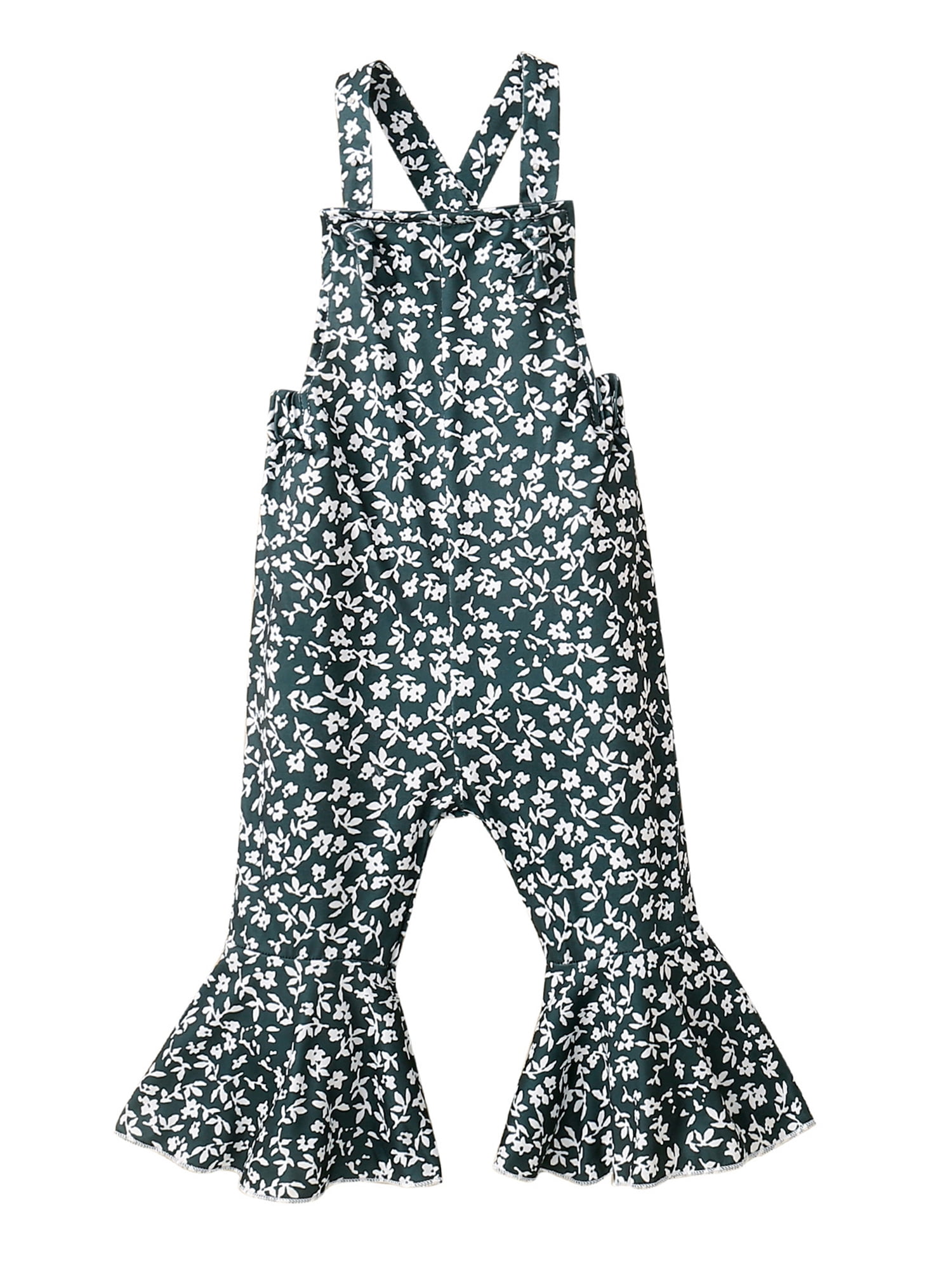 Suealasg Kids Girl Summer Romper Jumpsuit 6M 1T 2T 3T 4T Little Girls Sleeveless Floral Print ...