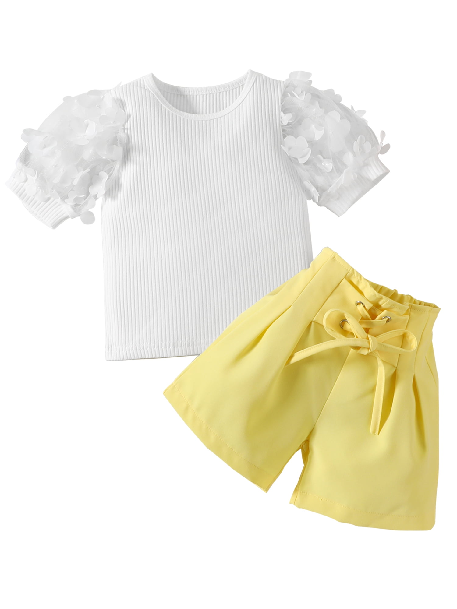 Suealasg Kids Girls Summer 2 Piece Outfits Set Little Girls Short ...