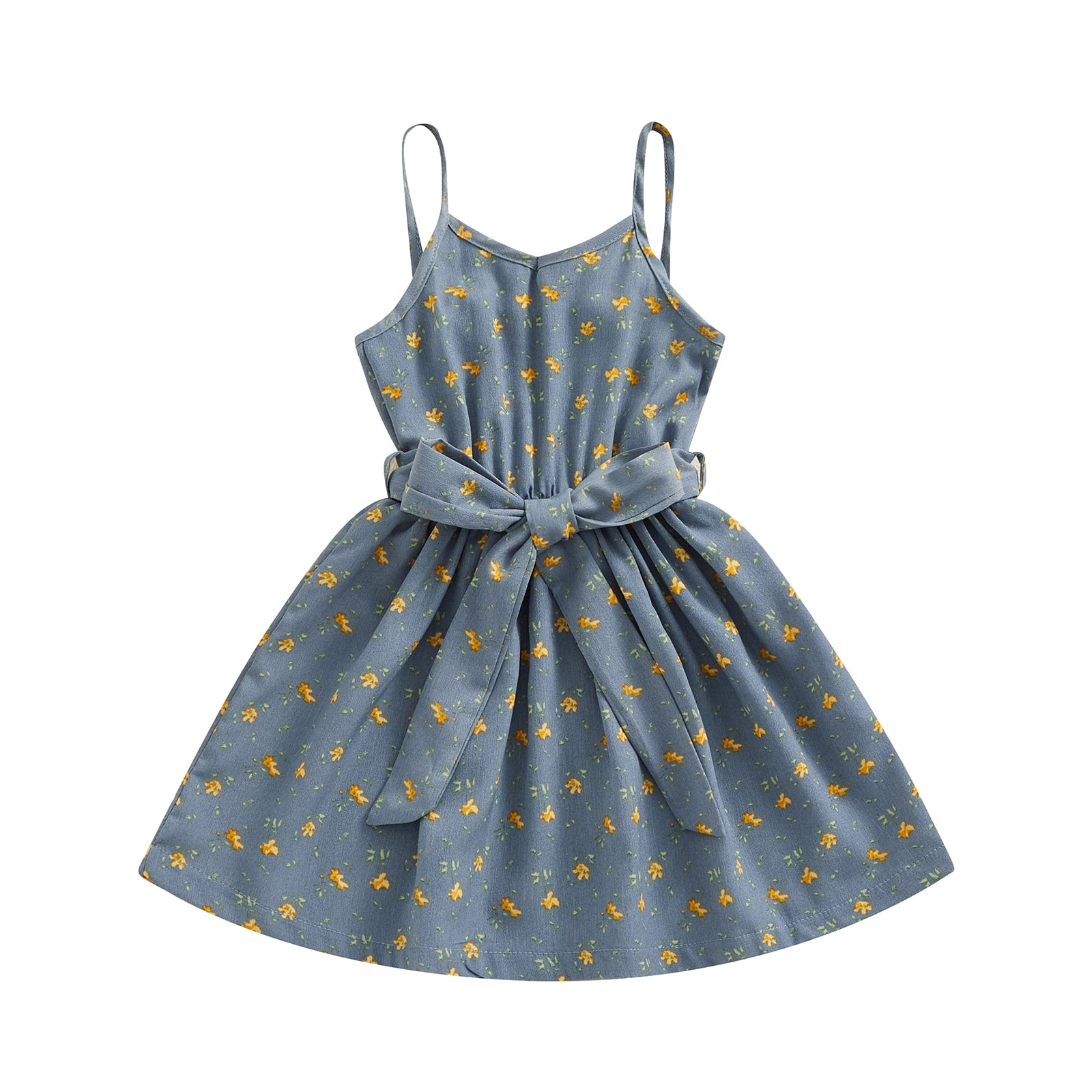 Suealasg Kids Girls Summer Dress 1T 2T 3T 4T Toddler Girls Sleeveless ...