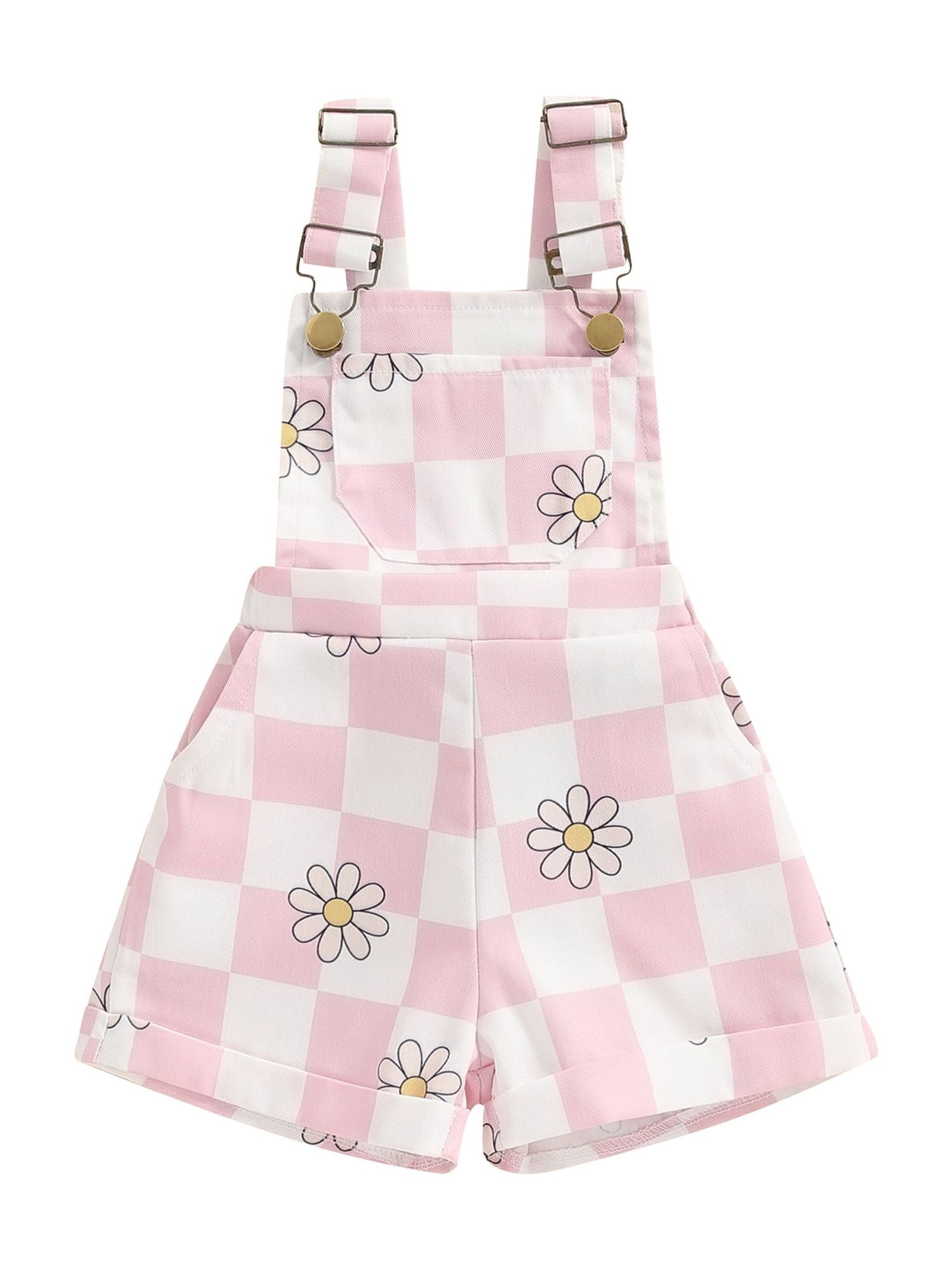 Suealasg Kids Girls Suspender Shorts Toddler One Piece Jumpsuit ...