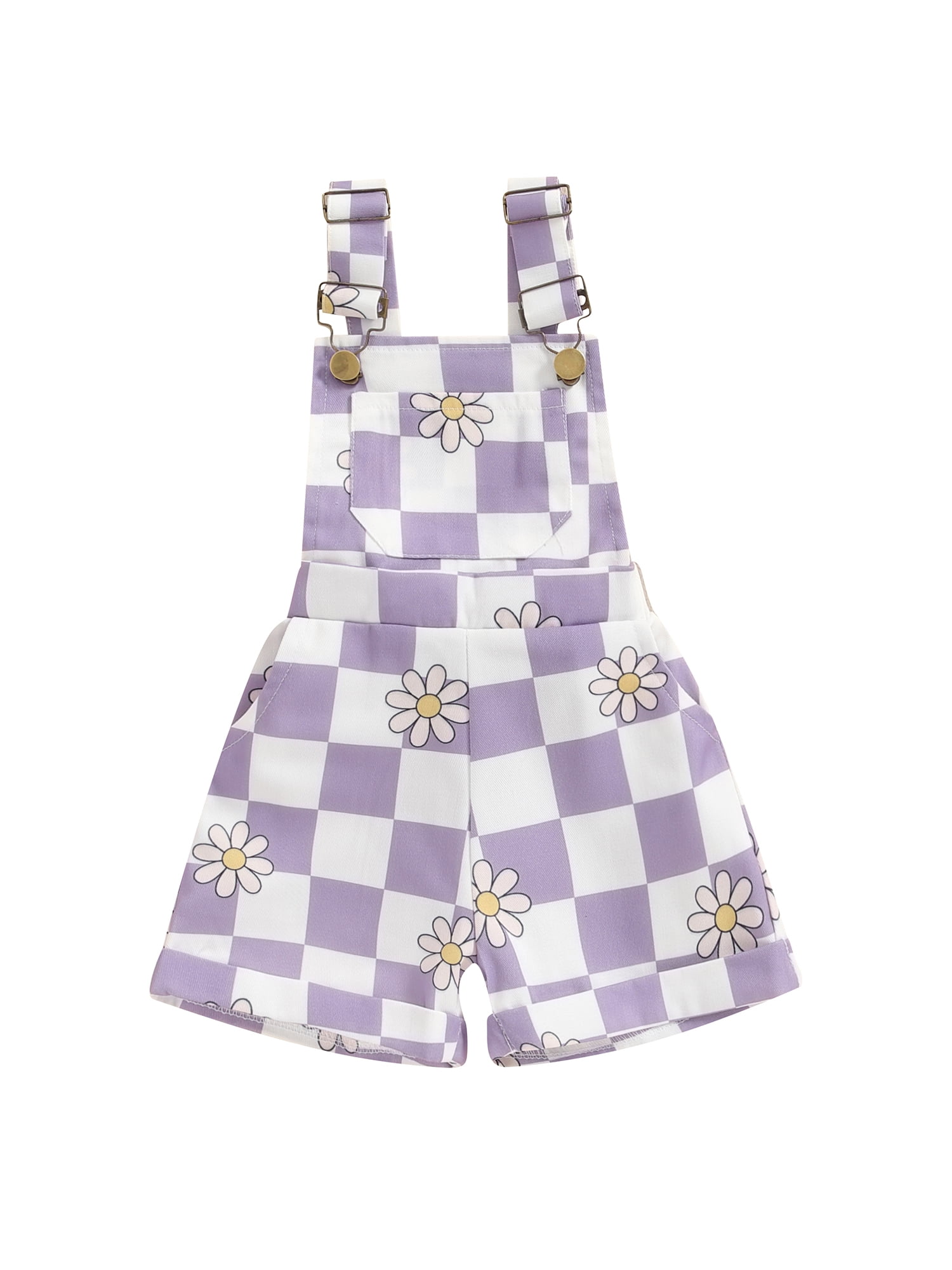Suealasg Kids Girls Suspender Shorts Toddler One Piece Jumpsuit ...