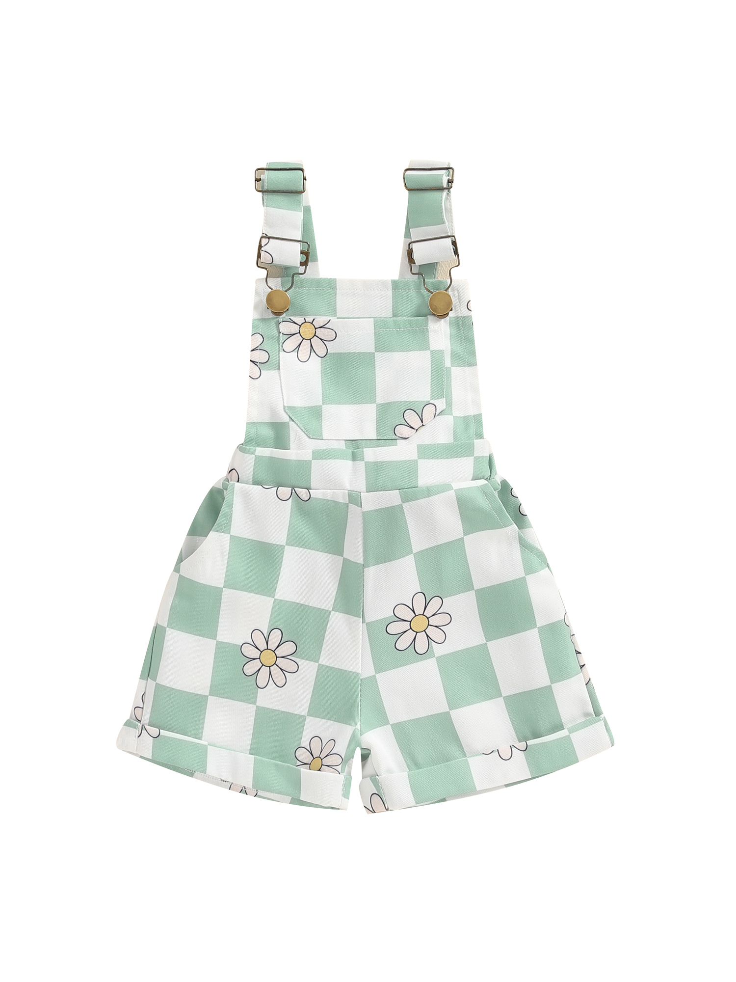 Suealasg Kids Girls Suspender Shorts Toddler One Piece Jumpsuit ...