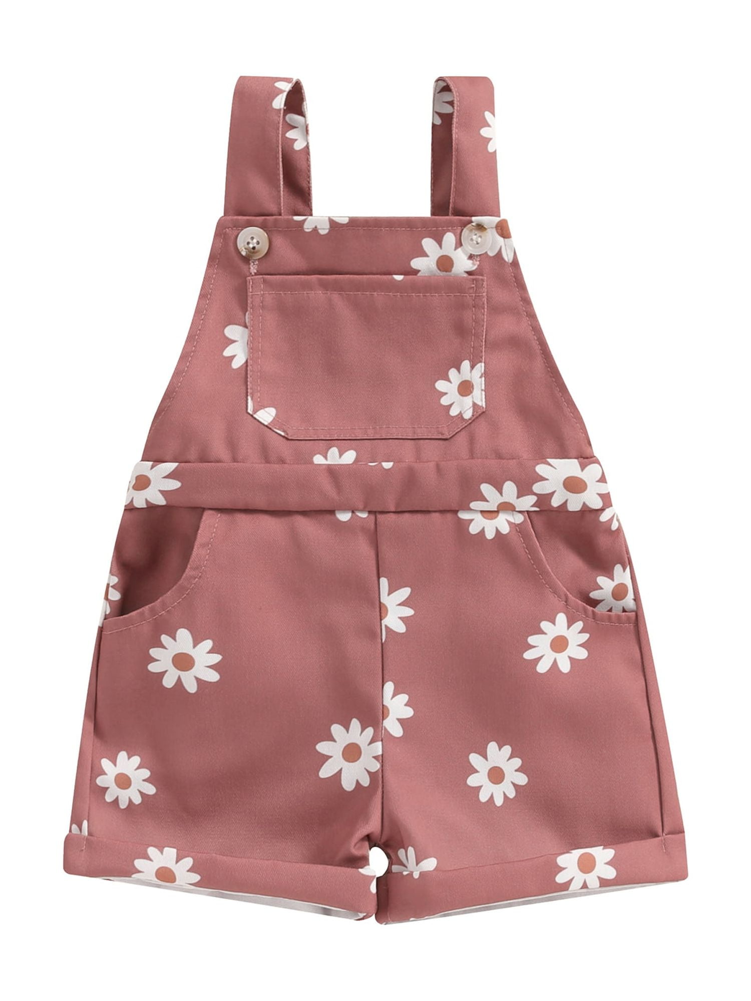 Suealasg Kids Girls Suspender Shorts Toddler One Piece Jumpsuit ...