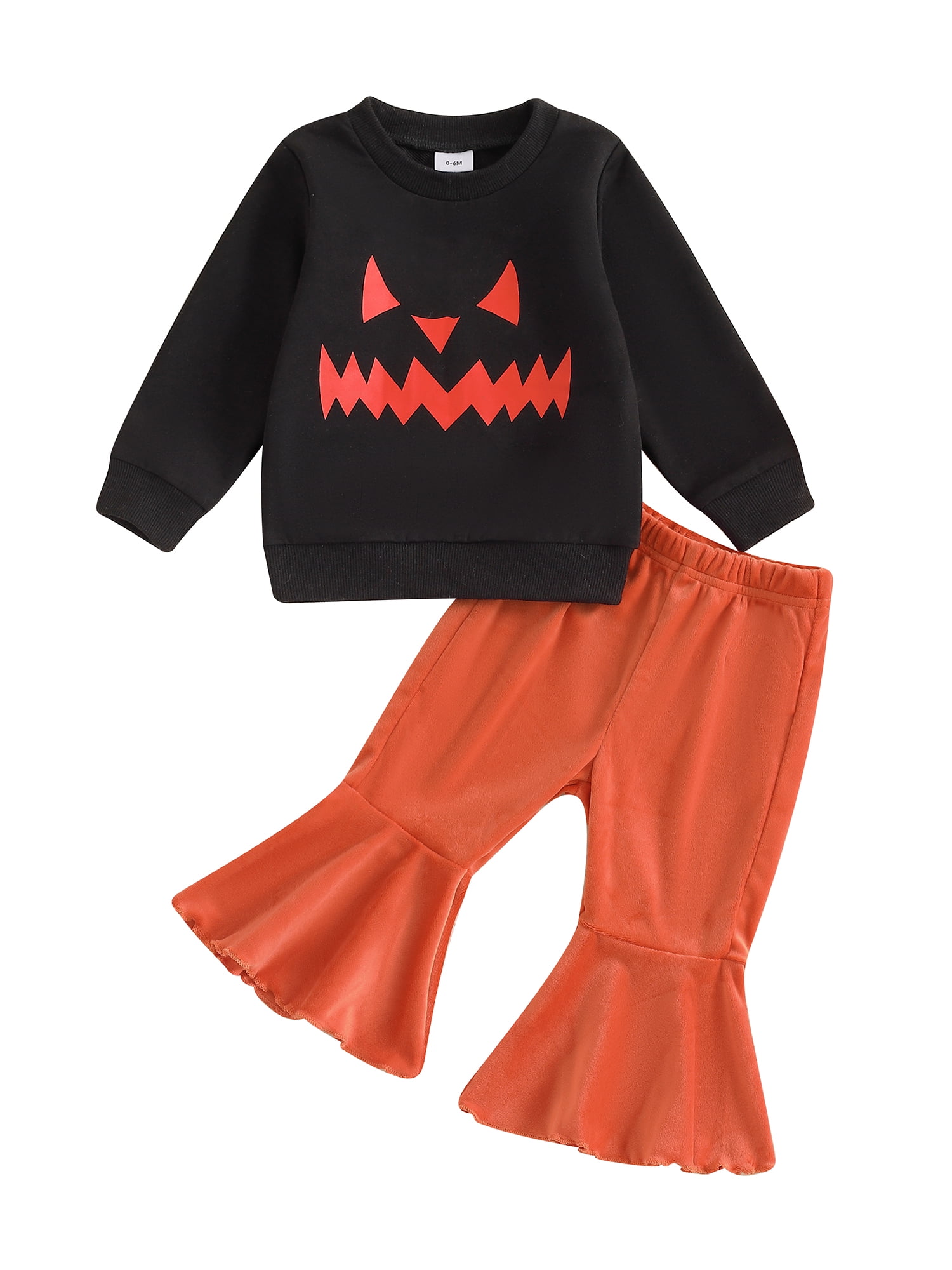 Suealasg Kids Toddler Baby Girl Halloween Outfit Long Sleeve Grimace ...