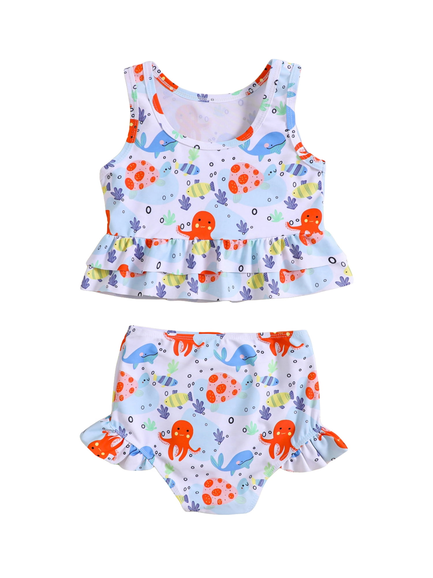 Suealasg Little Girls 2pcs Bikinis Swimsuits 1T 2T 3T 4T 5T 6T Kids ...