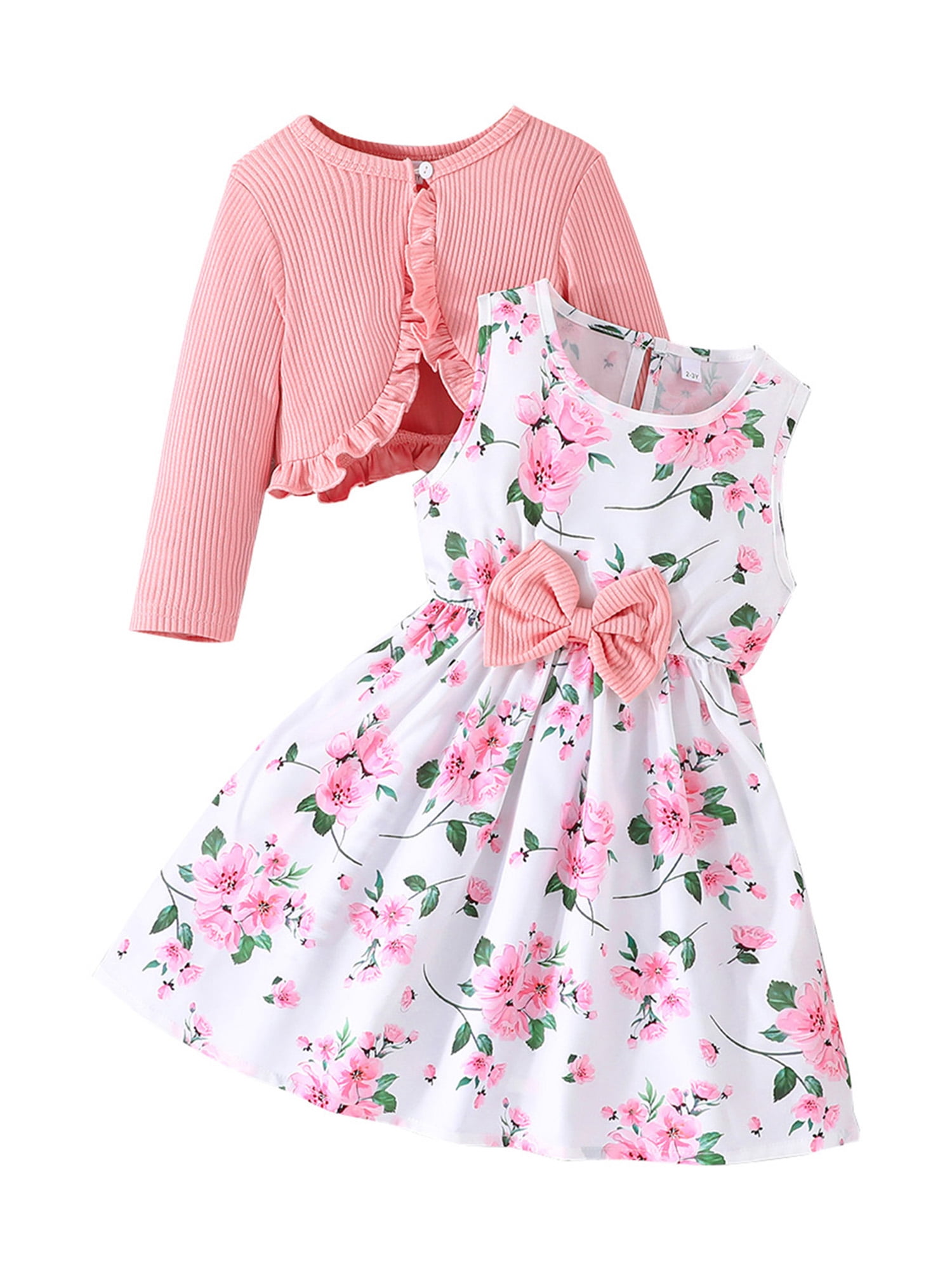 Suealasg Little Girls Fall Clothes Kids Girls Casual Dress 2T 3T 4T 5T ...