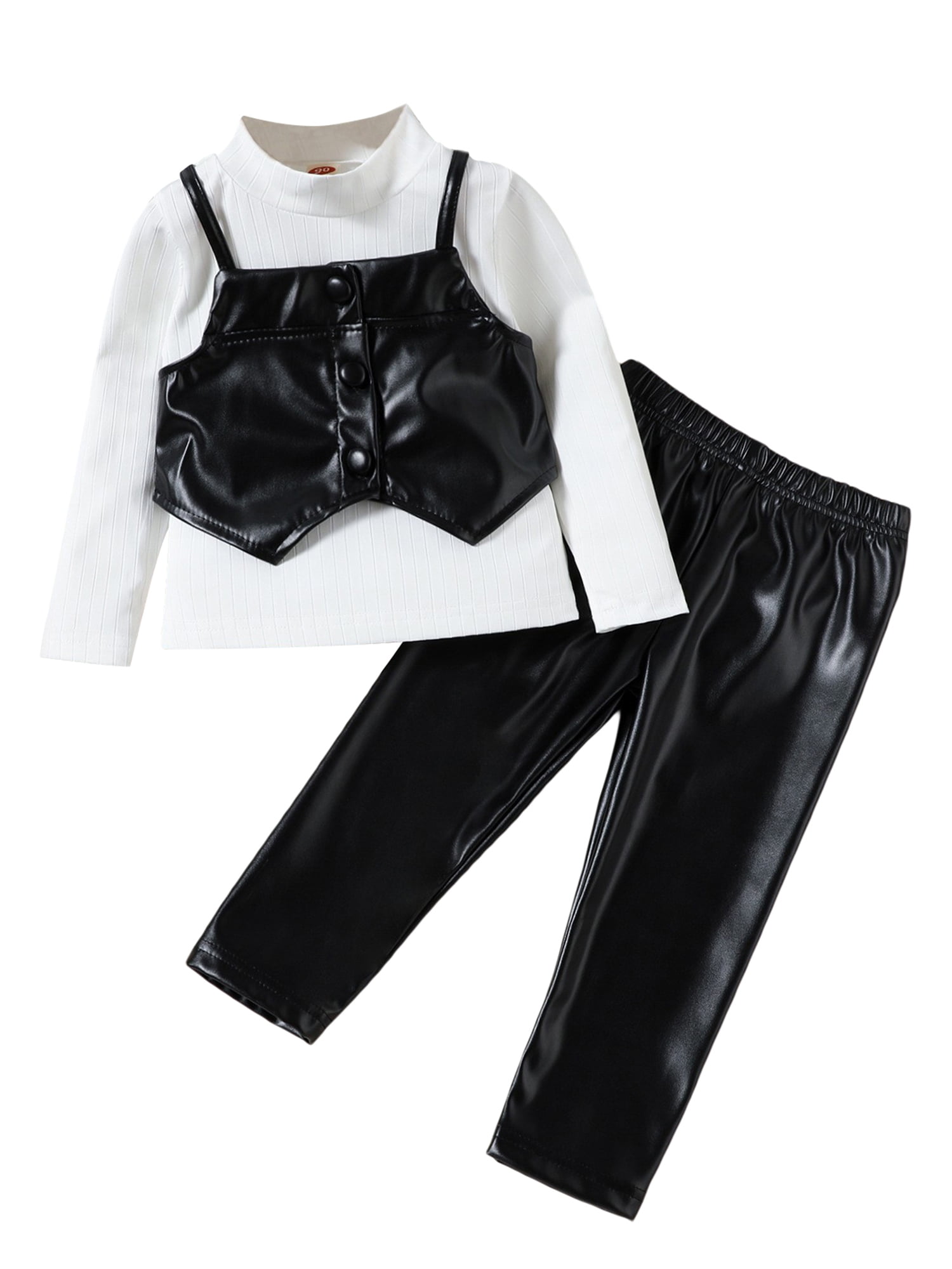 Suealasg Little Girls Fall Outfits 1T 2T 3T 4T 5T 6T Long Sleeve Mock ...