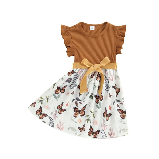 Suealasg Little Girls Summer Clothes Set 4T 5T 6T 7T Kids Girls Fly ...