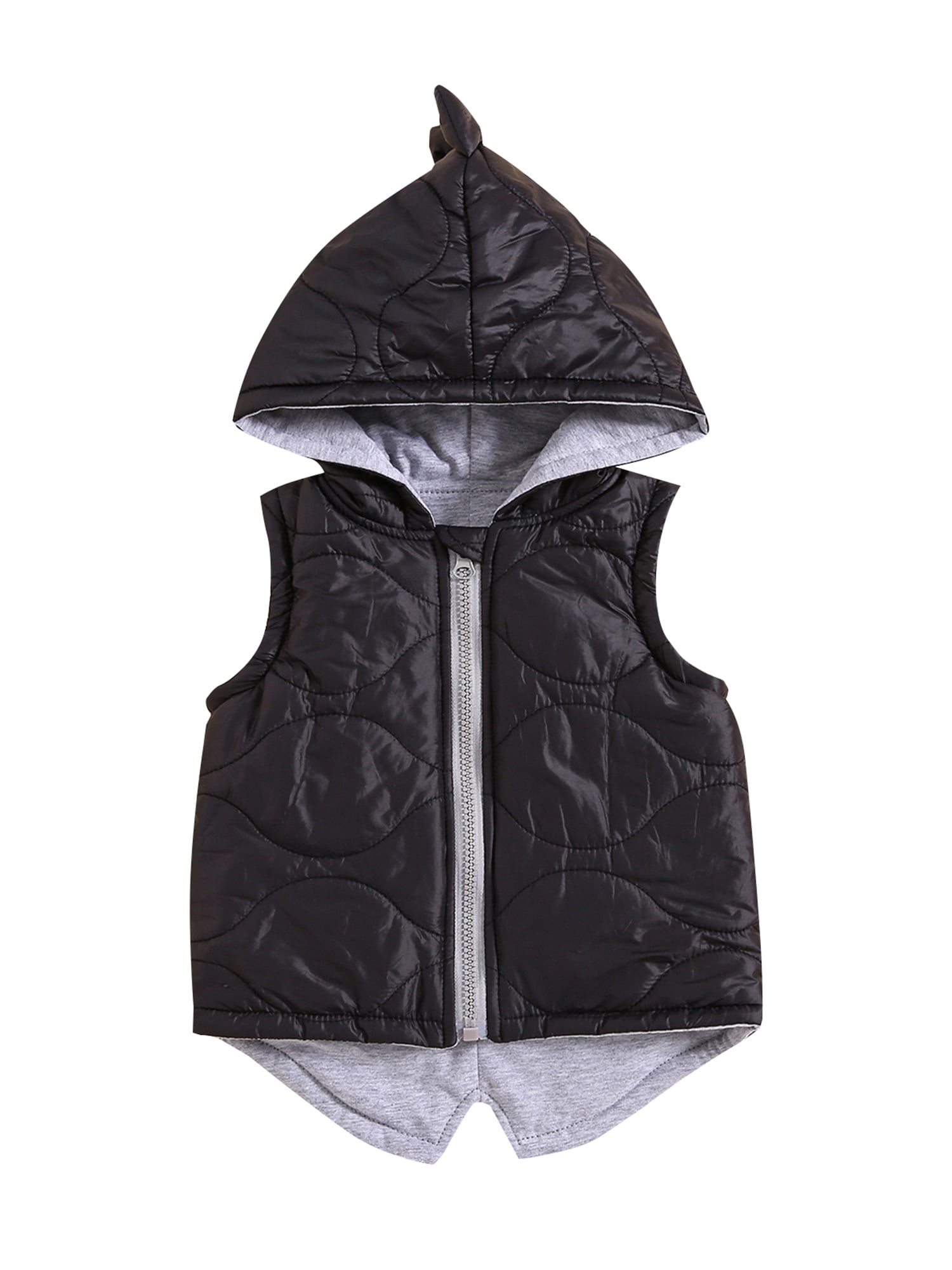 Suealasg Little Girls Winter Warm Vest Coat Sleeveless Hooded Cartoon ...