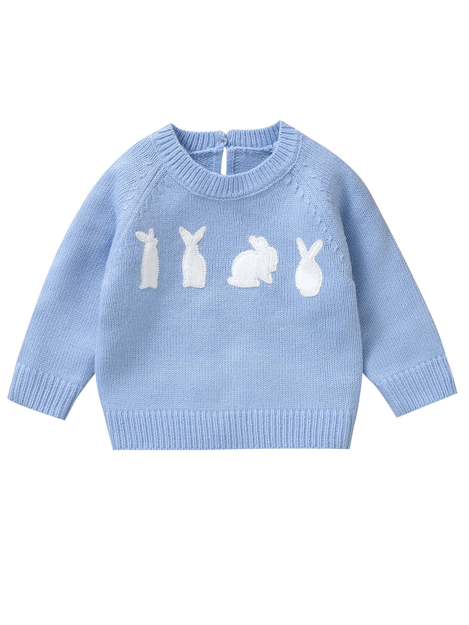 Suealasg Toddler Baby Boy Girl Sweater Long Sleeve Rabbit Knit Pullover ...