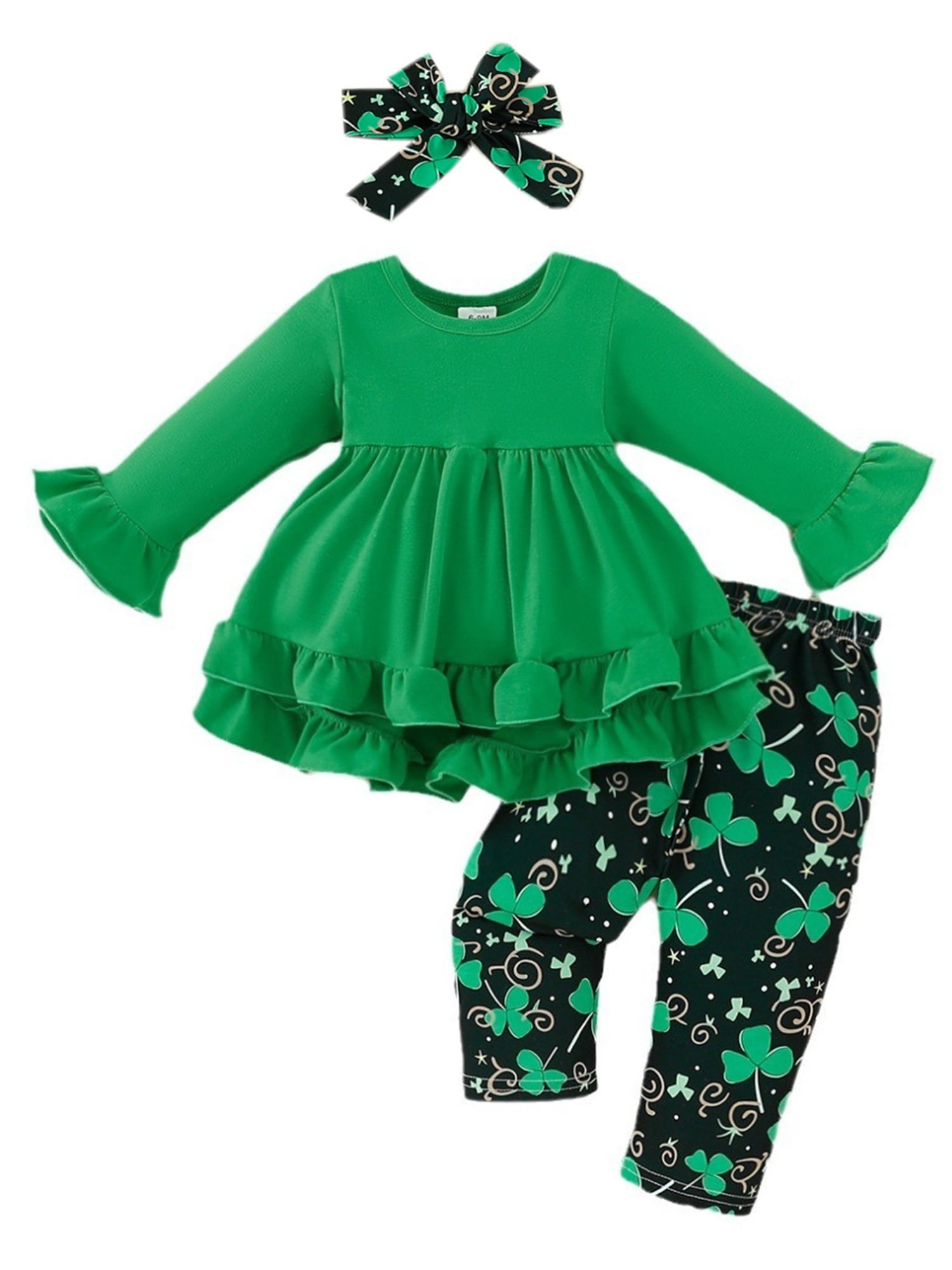 Suealasg Toddler Baby Girl Irish Day Outfits Clothes 1T 2T 3T Long ...