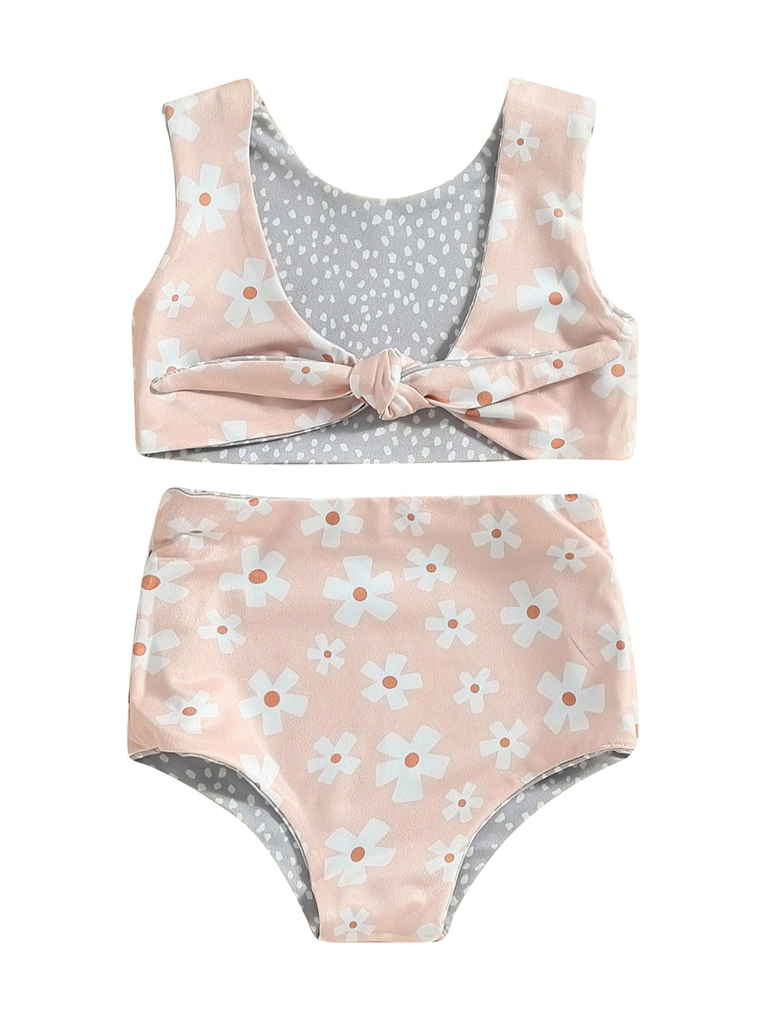 Suealasg Toddler Baby Girl Swimsuits Set Sleeveless Butterfly Cow Head ...