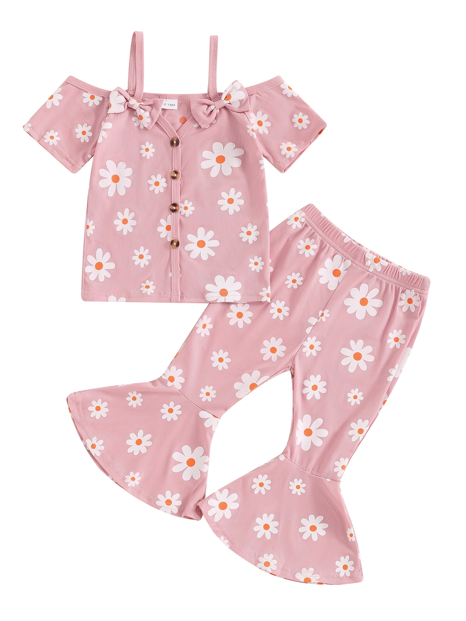 Suealasg Toddler Baby Girls 2Pcs Summer Clothes 6M 1T 2T 3T 4T 5T Kids ...