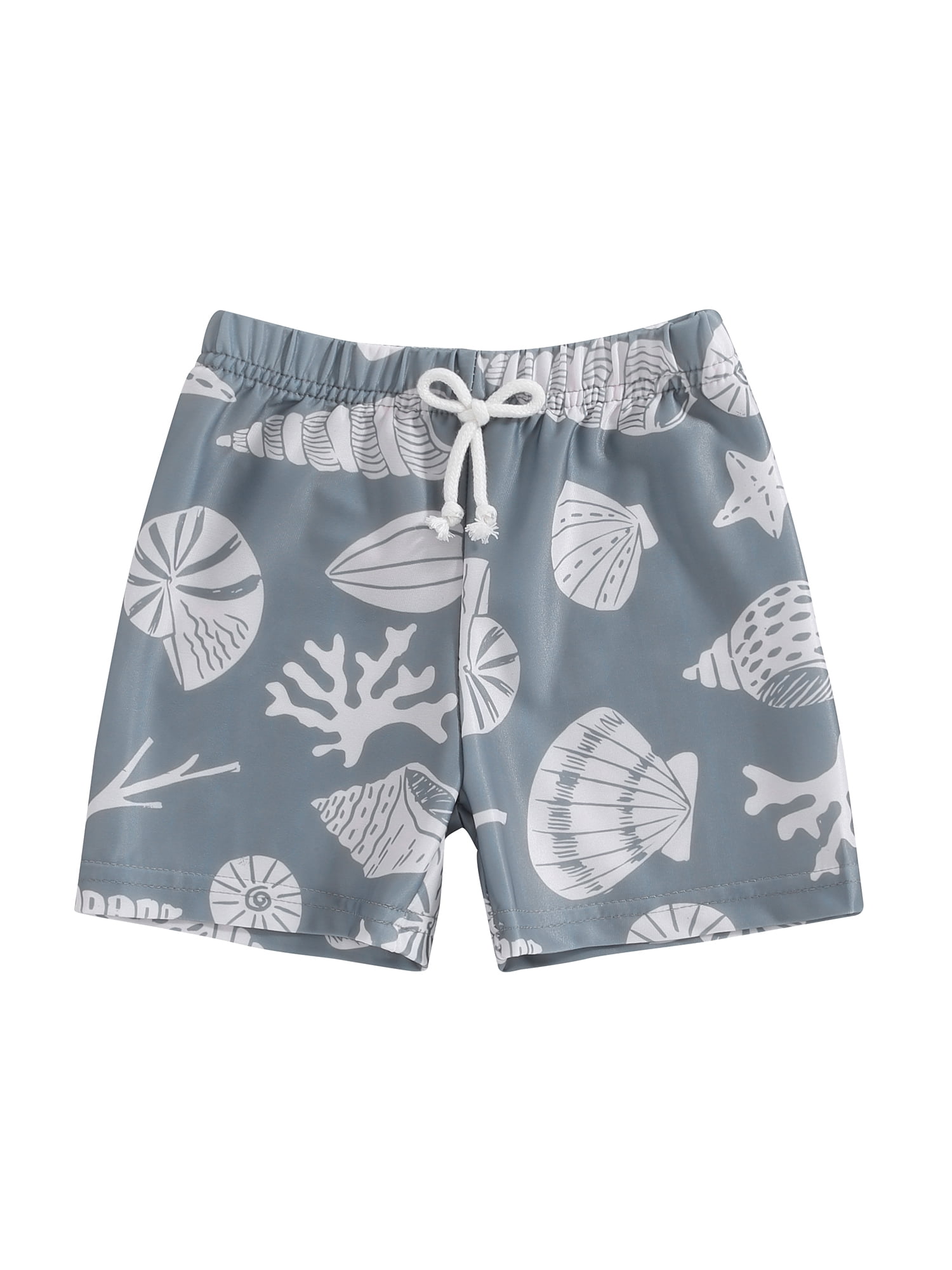 Suealasg Toddler Boys Swim Trunks 6M 1T 2T 3T 4T Shell Print Elastic ...