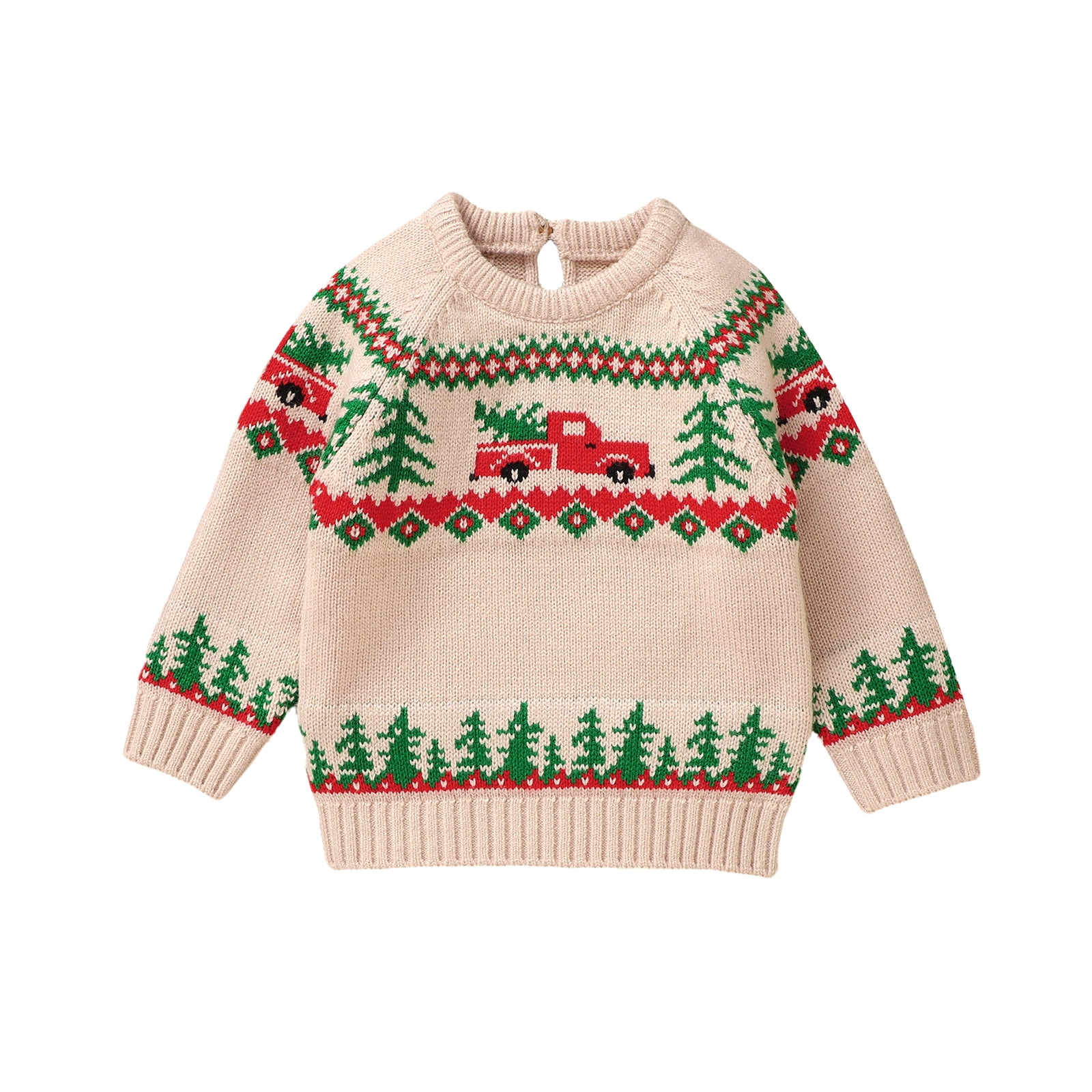 Suealasg Toddler Girl Christmas Knit Sweater 3M 6M 1T 2T 3T Long Sleeve ...