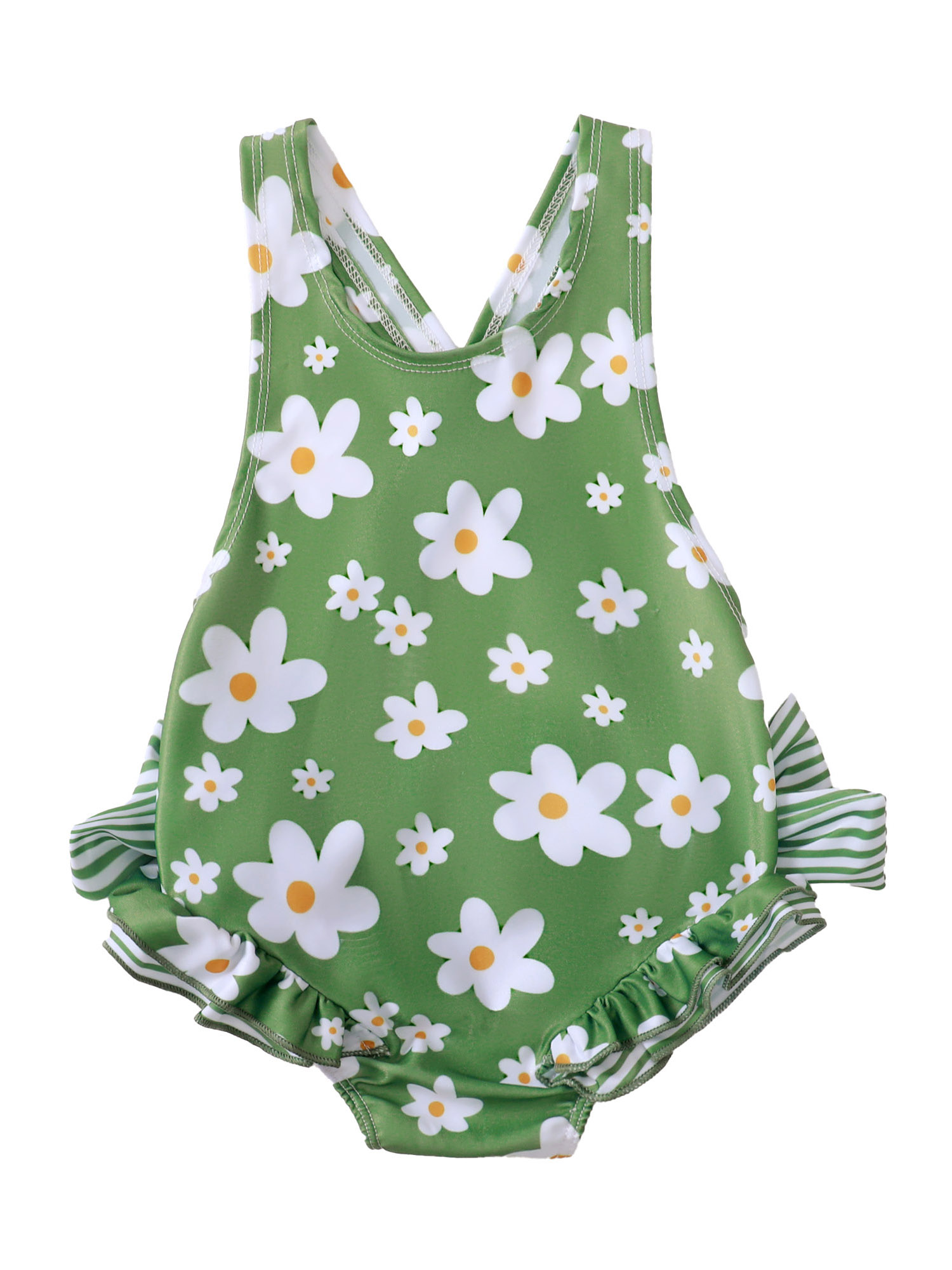 Suealasg Toddler Girls One Piece Swimsuits Kids Girls Sleeveless ...