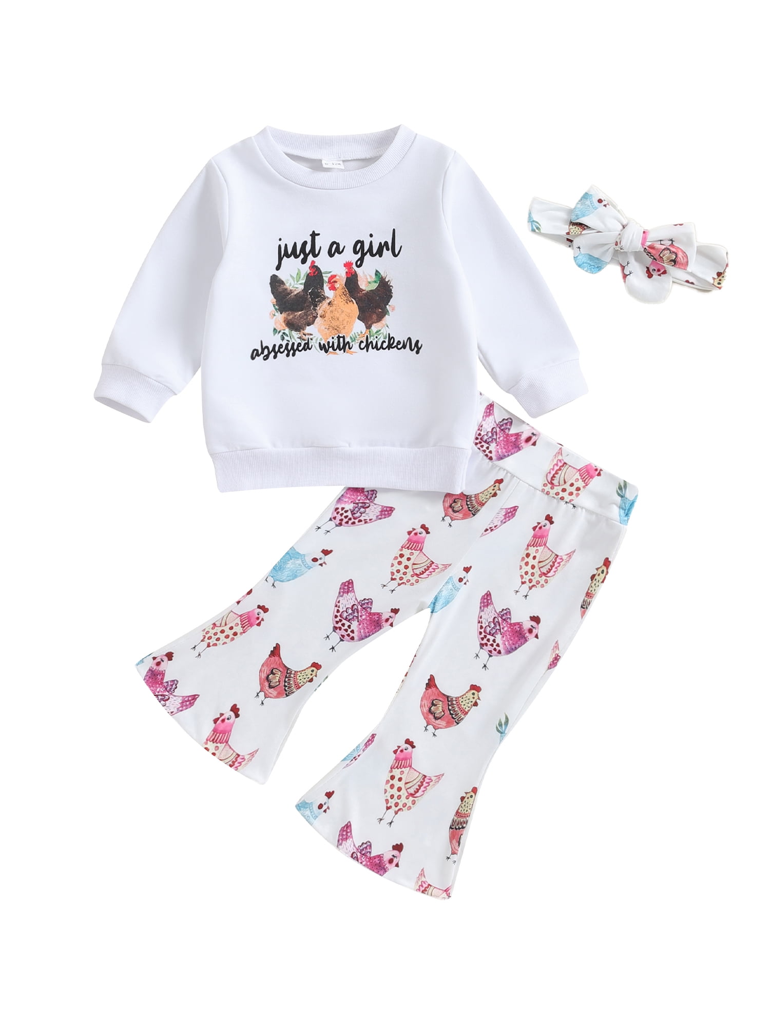 Suealasg Toddler Girls Spring Clothes 6M 1T 2T 3T 4T Baby Long Sleeve ...