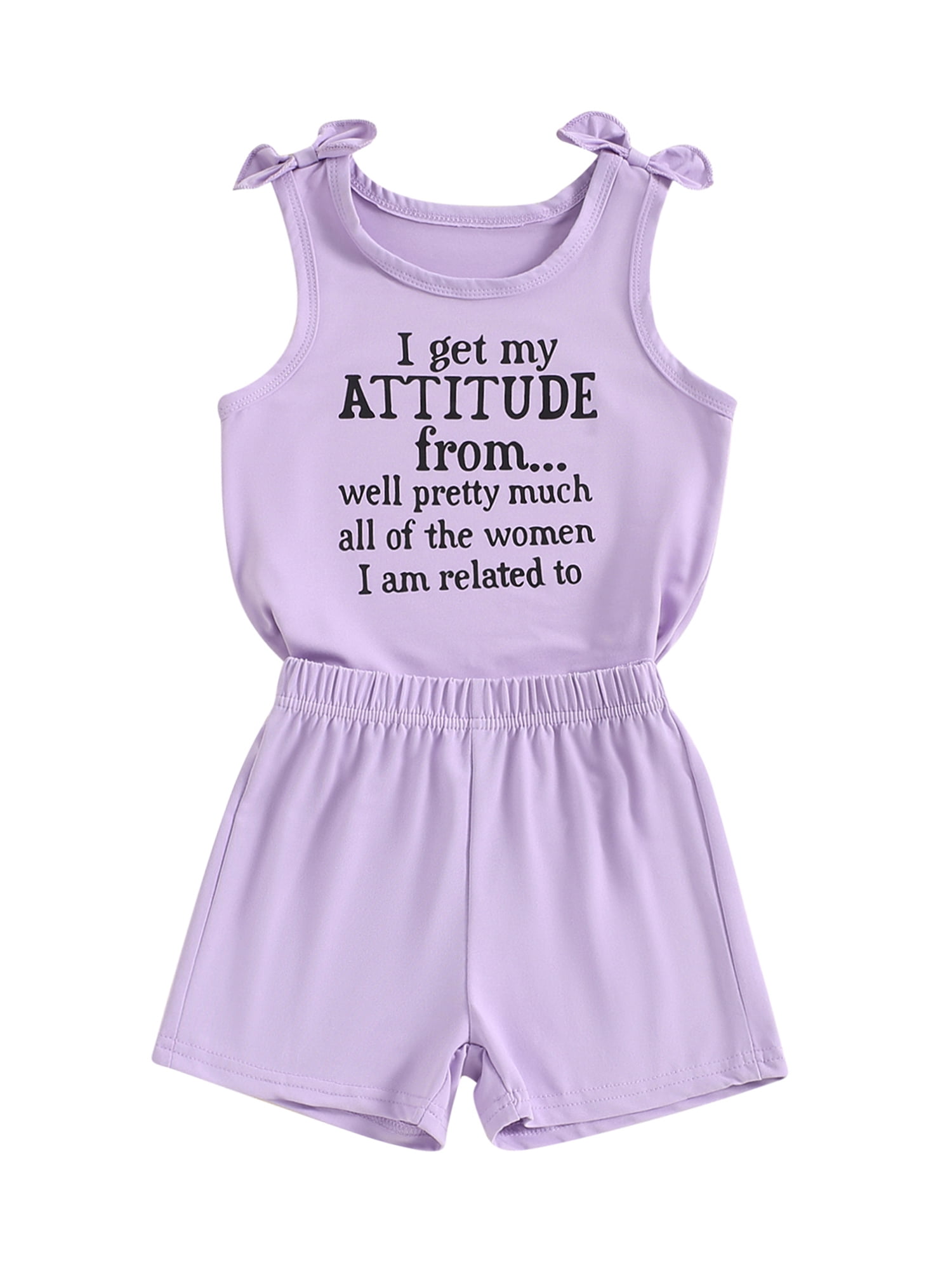 Suealasg Toddler Girls Summer Clothes 1T 2T 3T 4T 5T Short Sleeve Letter Print Tank Tops ...