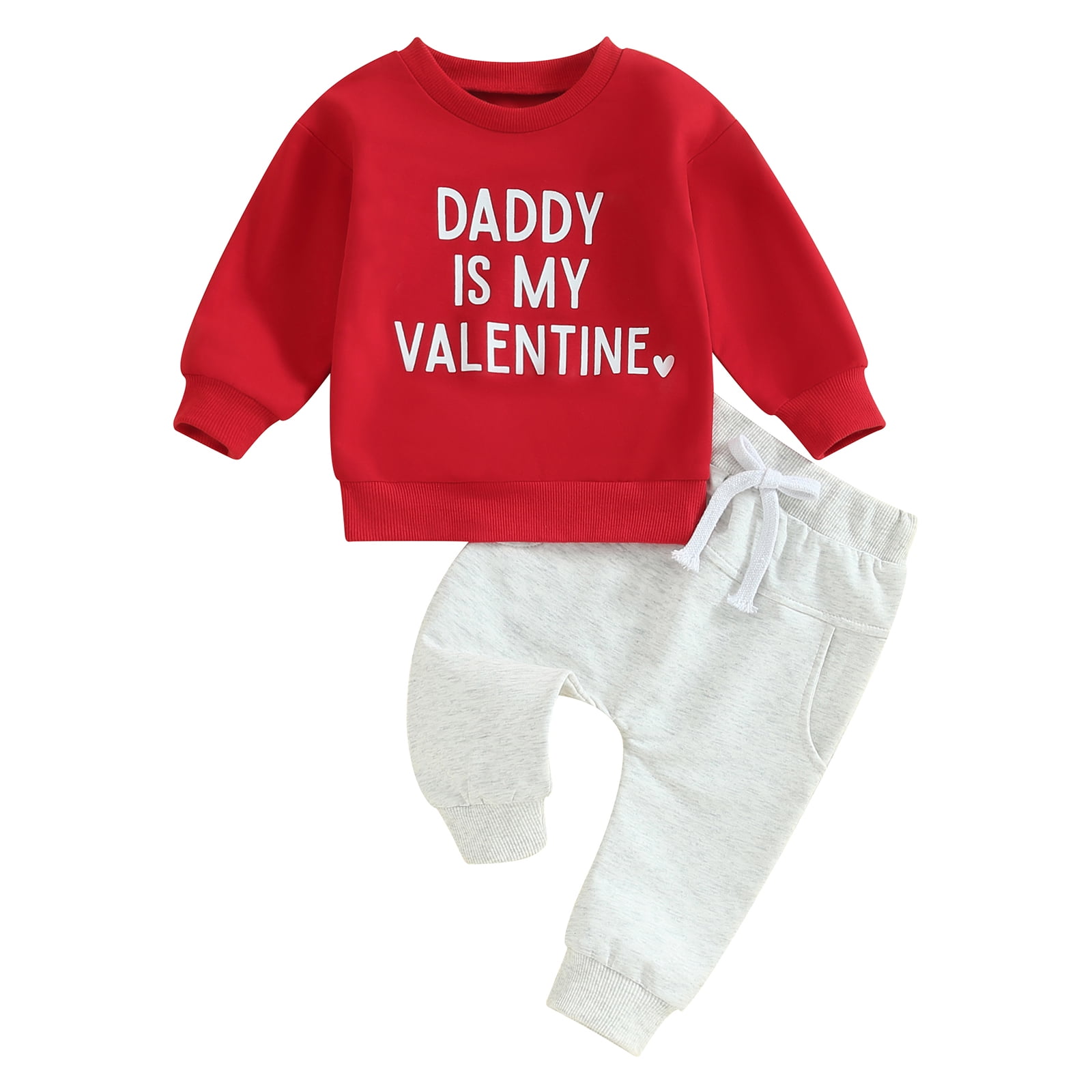 Suealasg Toddler Girls Valentine's Day Clothes 6M 1T 2T 3T Baby Long ...