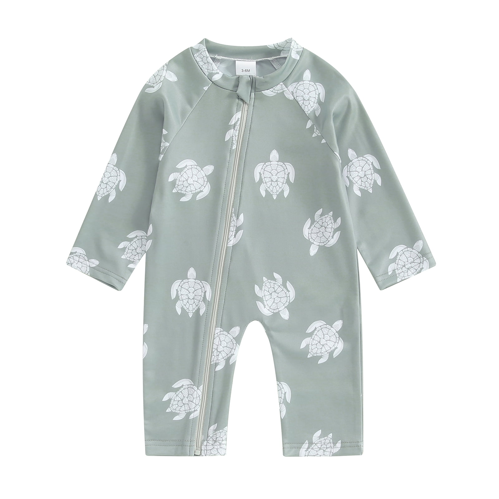 Suealasg Turtle Print Long Sleeve Rash Guard Infant Boy's - Walmart.com
