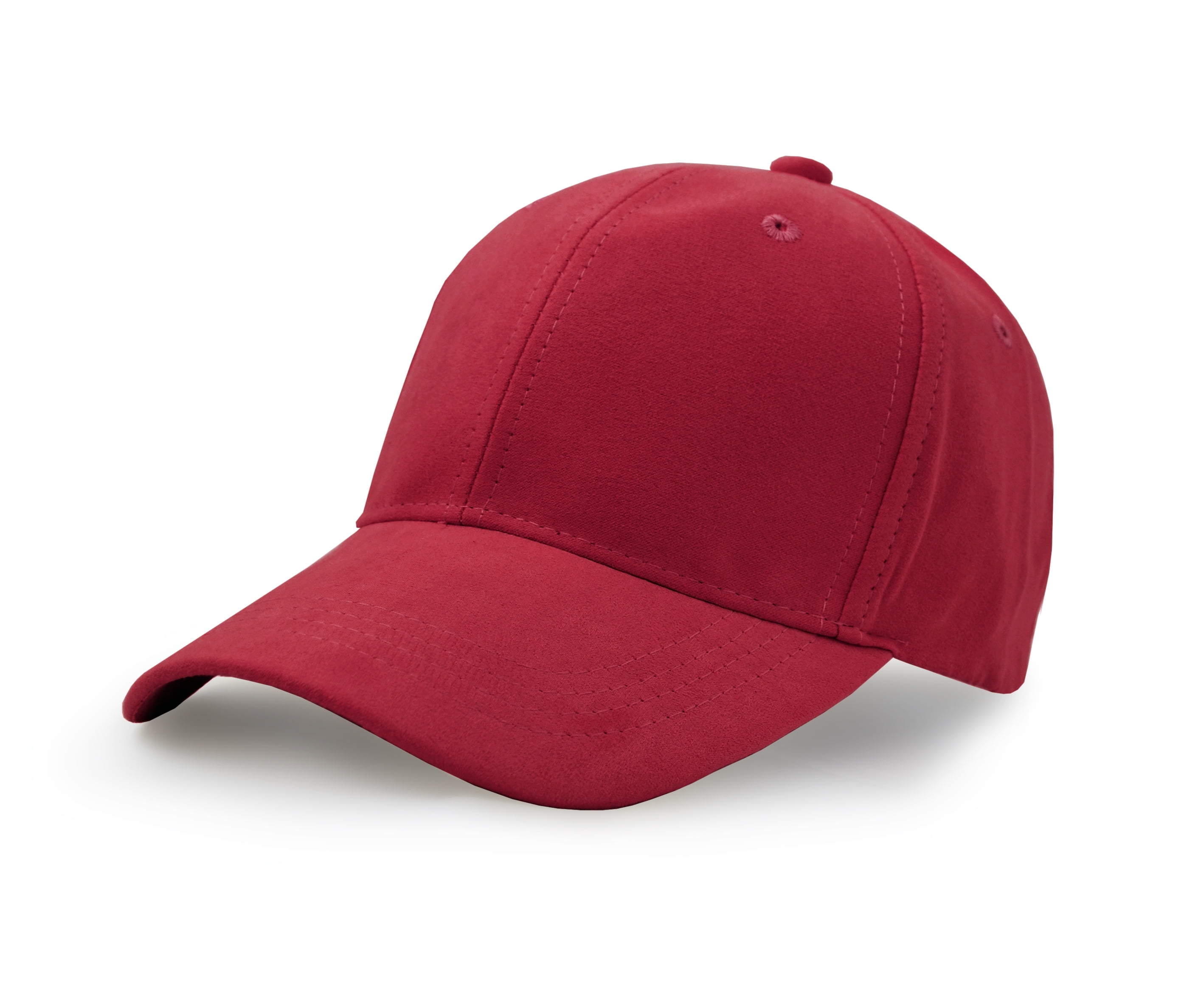 Suede Baseball Cap, Unisex Faux Suede Leather Classic Adjustable Plain ...