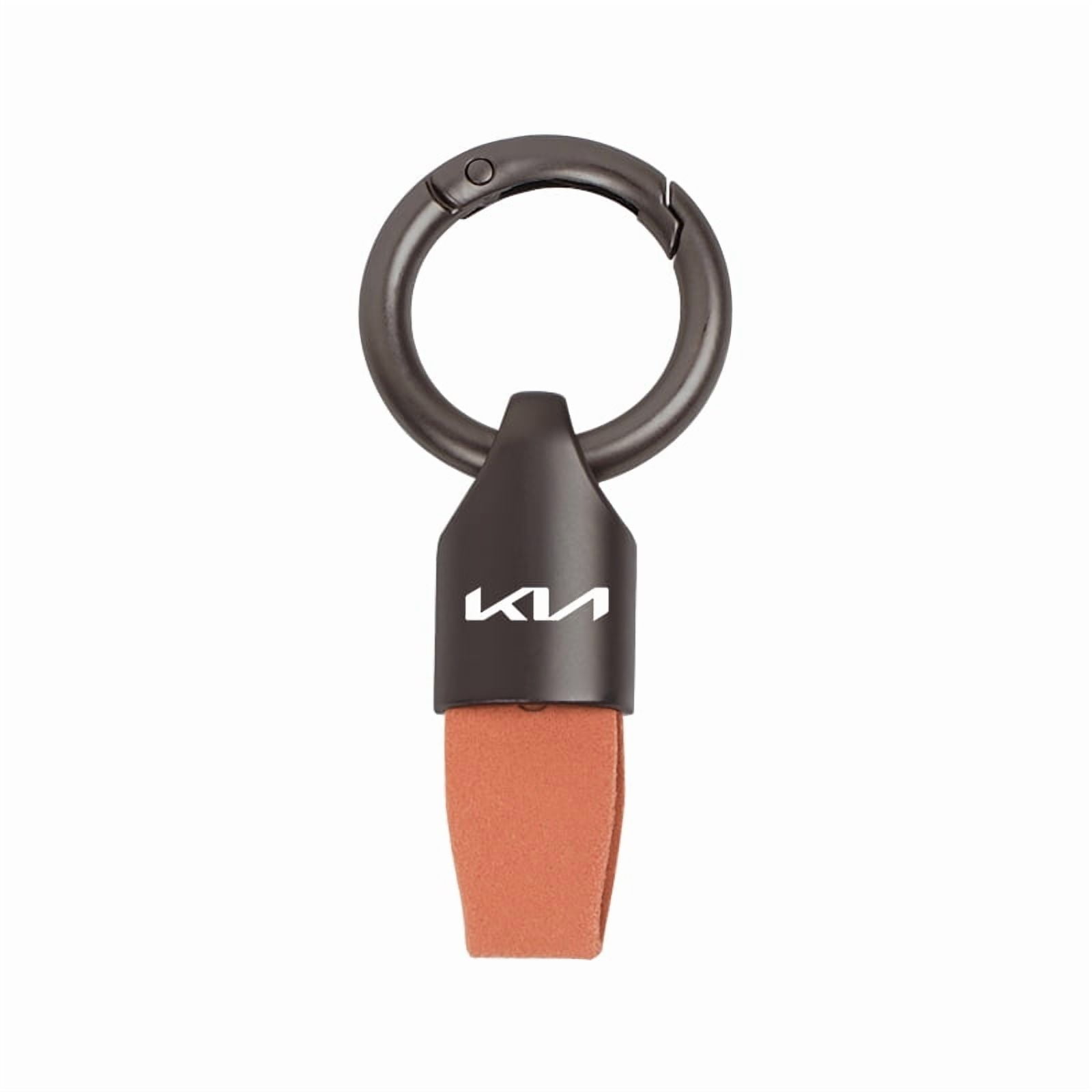 Suede Car Key Chain KeyRing Metal Keychain Accessories For KIA EV6 ...