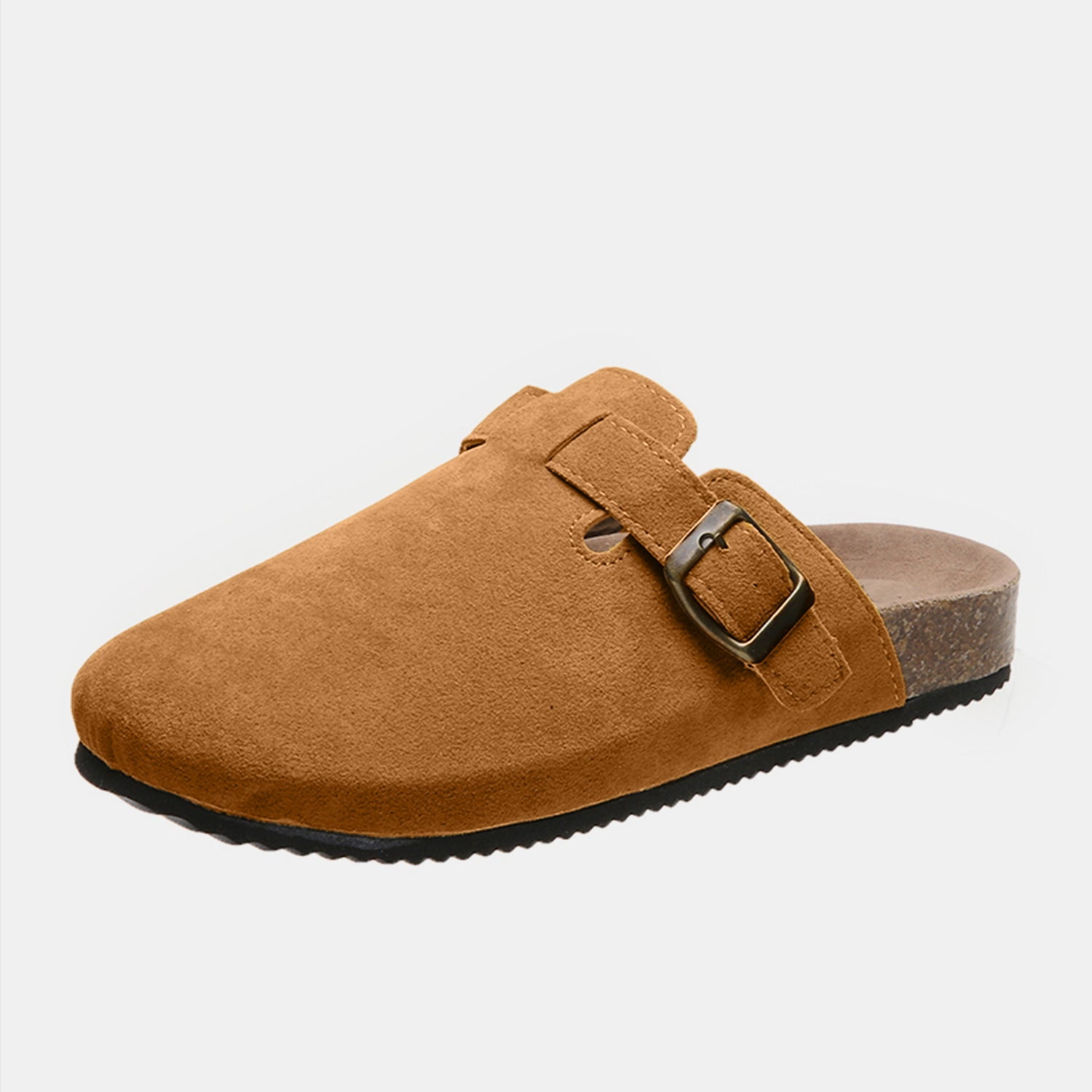 Suede Closed Toe Buckle Slide - Walmart.com
