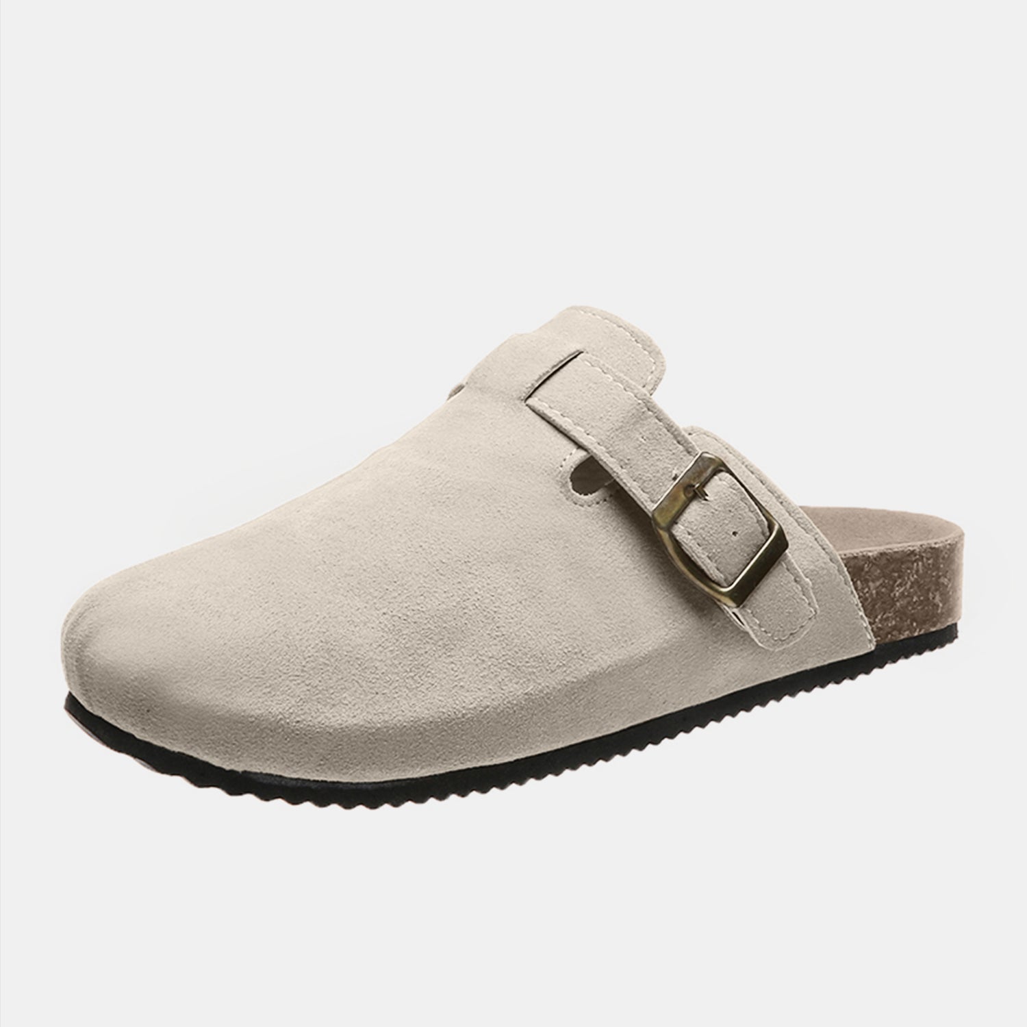 Suede Closed Toe Buckle Slide - Walmart.com