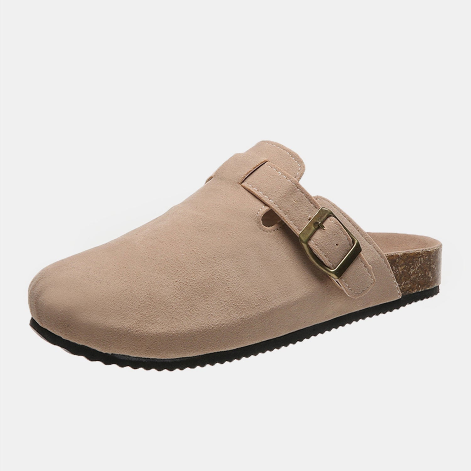 Suede Closed Toe Buckle Slide - Walmart.com