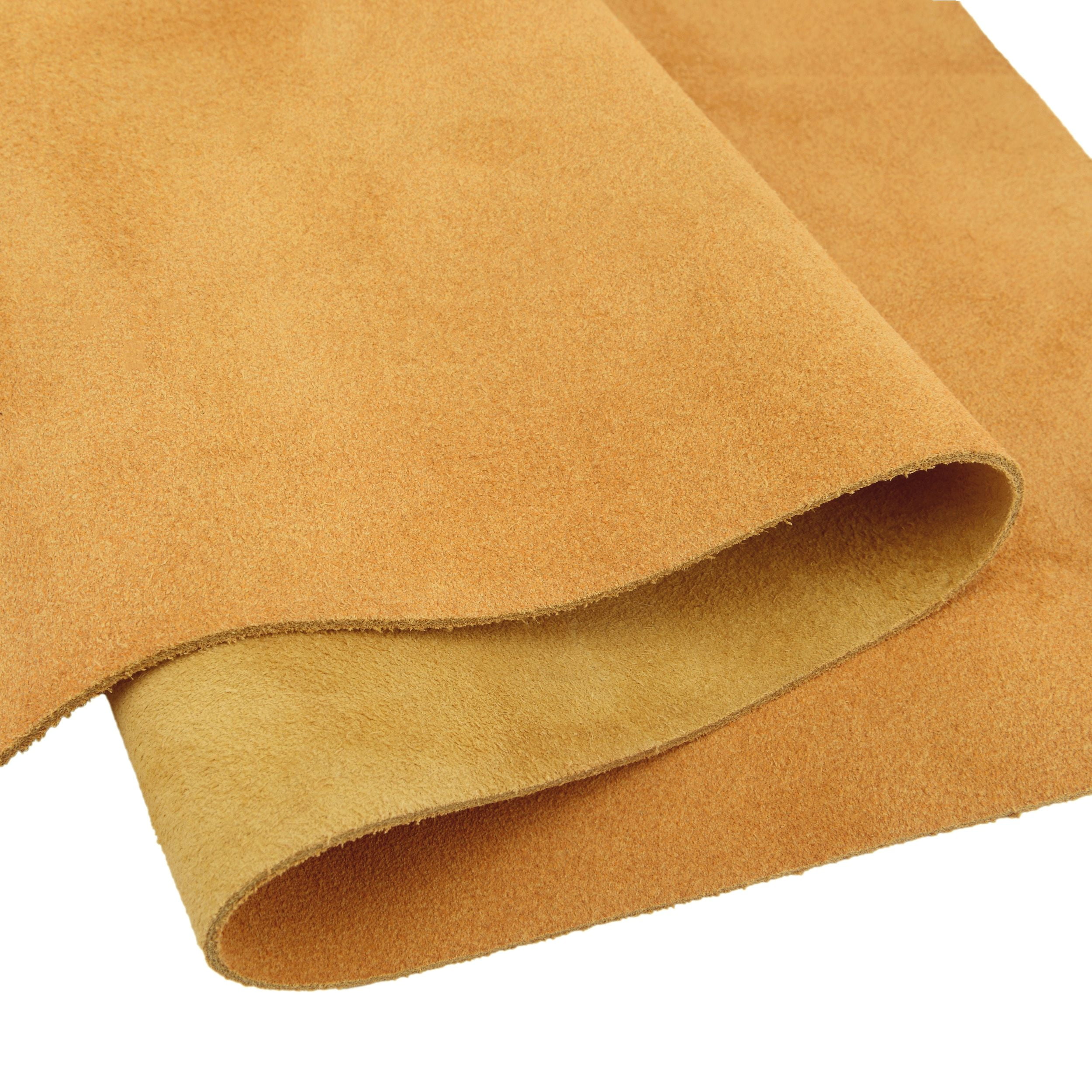 Suede Cowhide Skin Pieces 1.5-2mm Thick 4/5oz Tooling Leather Sheets ...