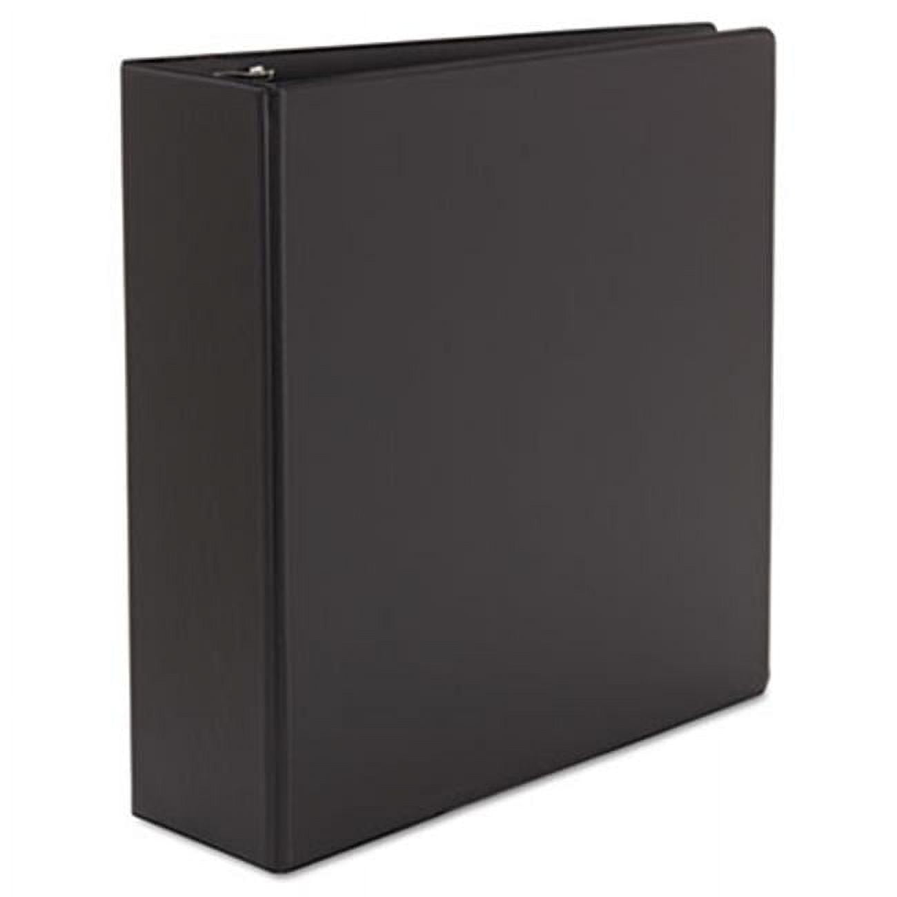 Suede Finish Vinyl Round Ring Binder, 3 in. Capacity, Black - Walmart.com