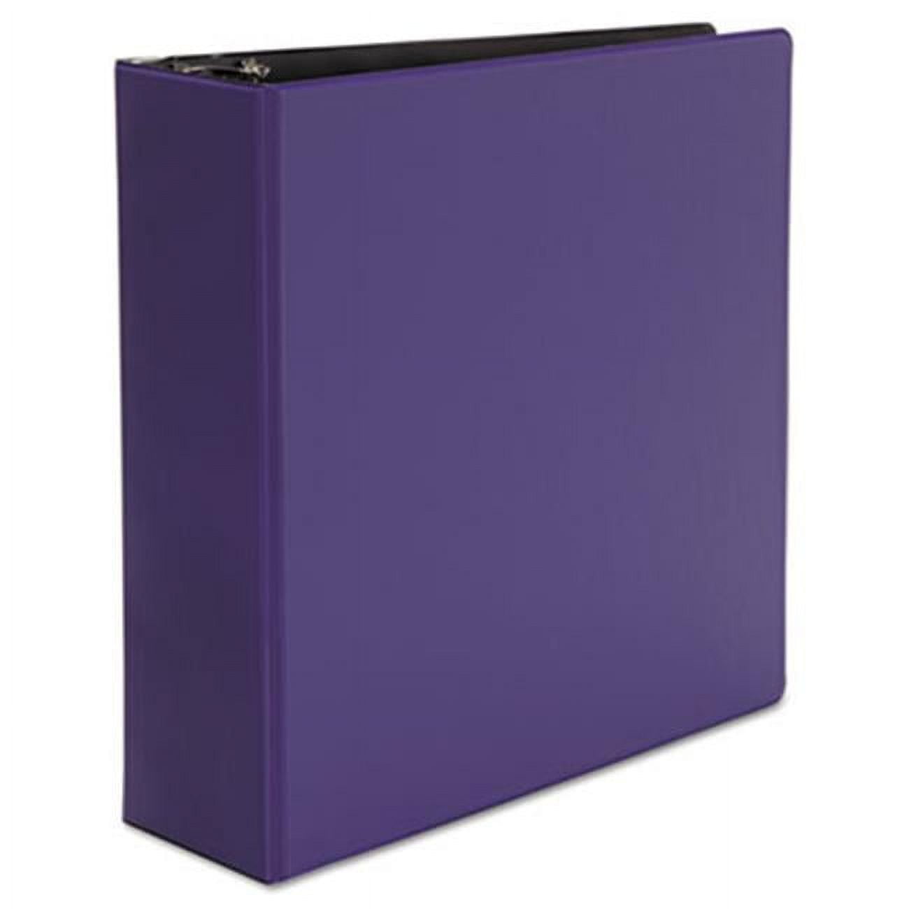 Suede Finish Vinyl Round Ring Binder, 3 in. Capacity, Royal Blue ...