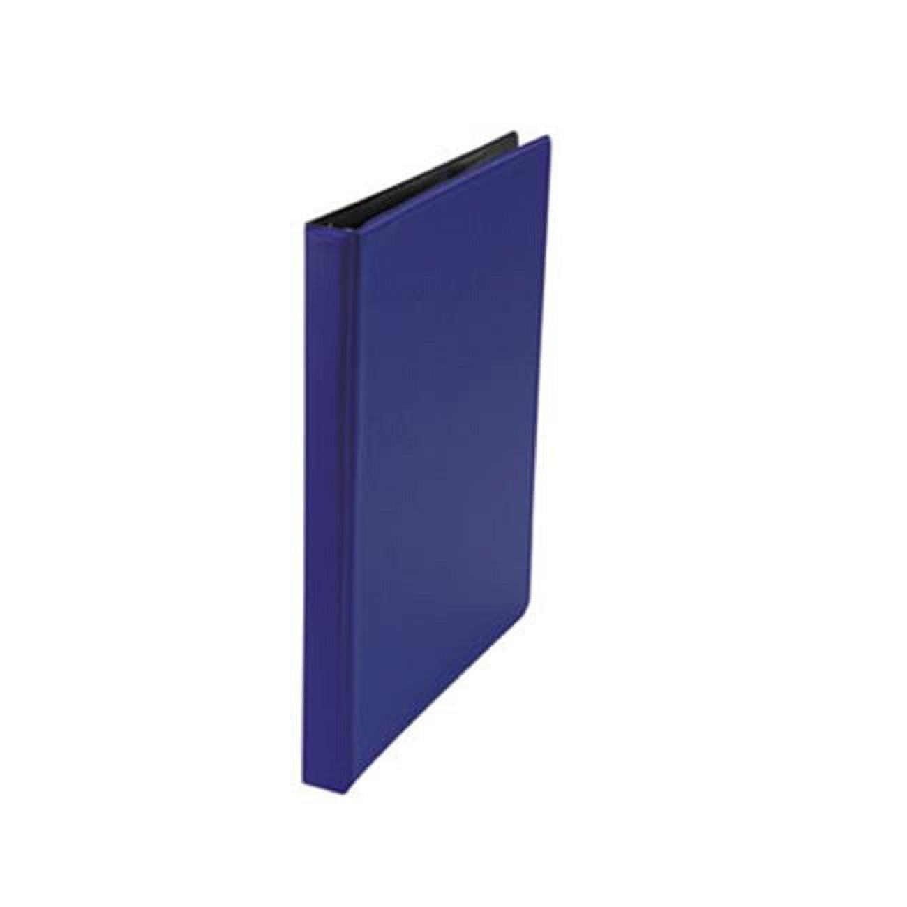 Suede Finish Vinyl Round Ring Binder, .5 in. Capacity, Royal Blue ...
